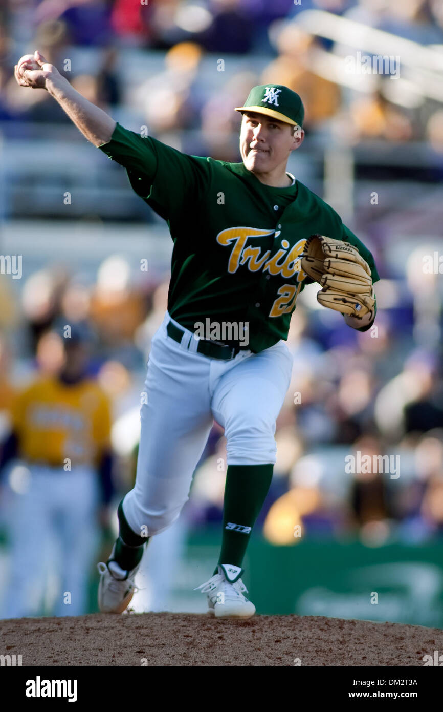 William & Mary at LSU; William & Mary pitcher Logan Billbrough tries to ...