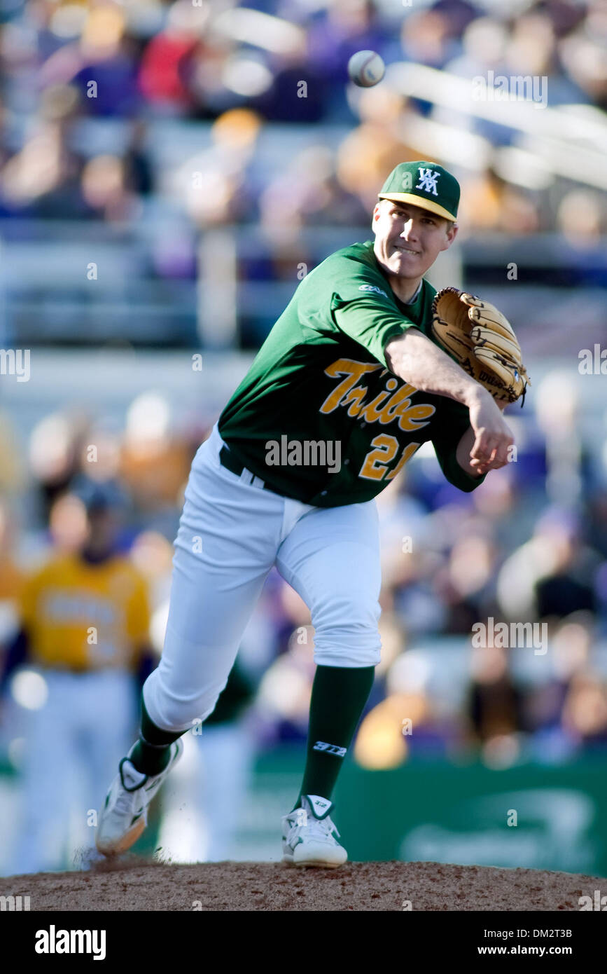 William & Mary at LSU; William & Mary pitcher Logan Billbrough tries to ...