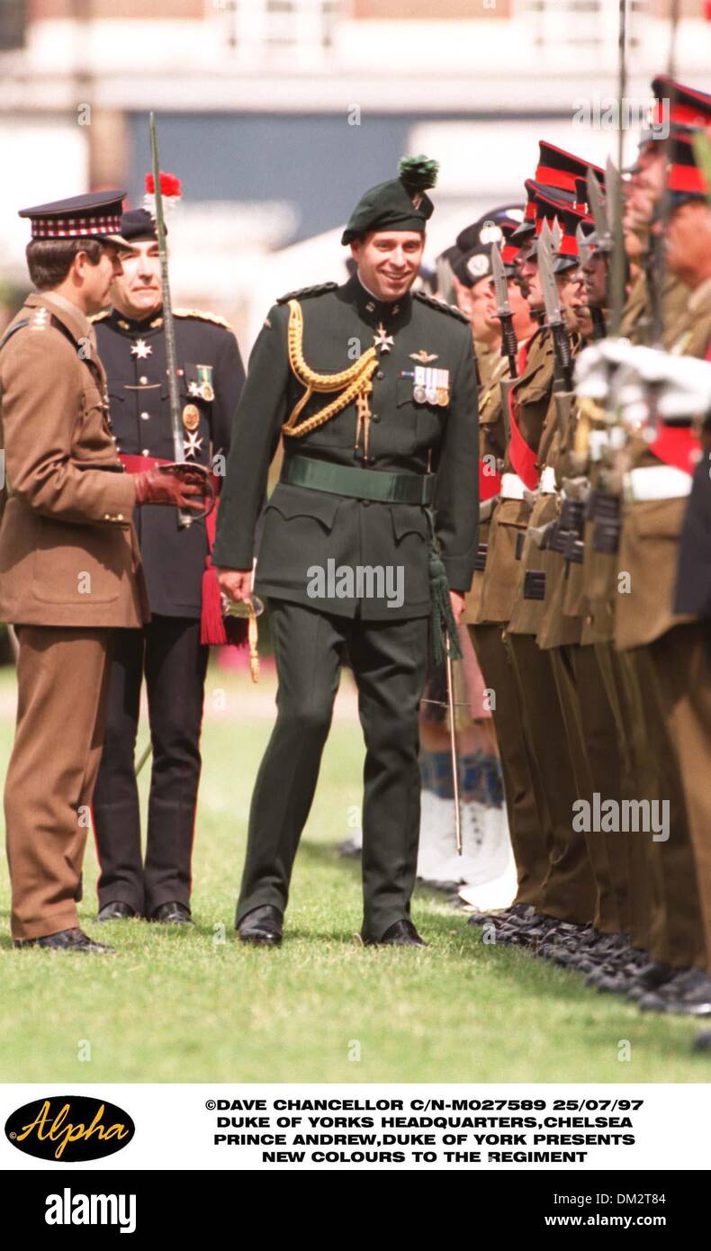 July 25, 1997 - London, ENGLAND - 25/07/97 .PRINCE ANDREW PRESENTS NEW ...