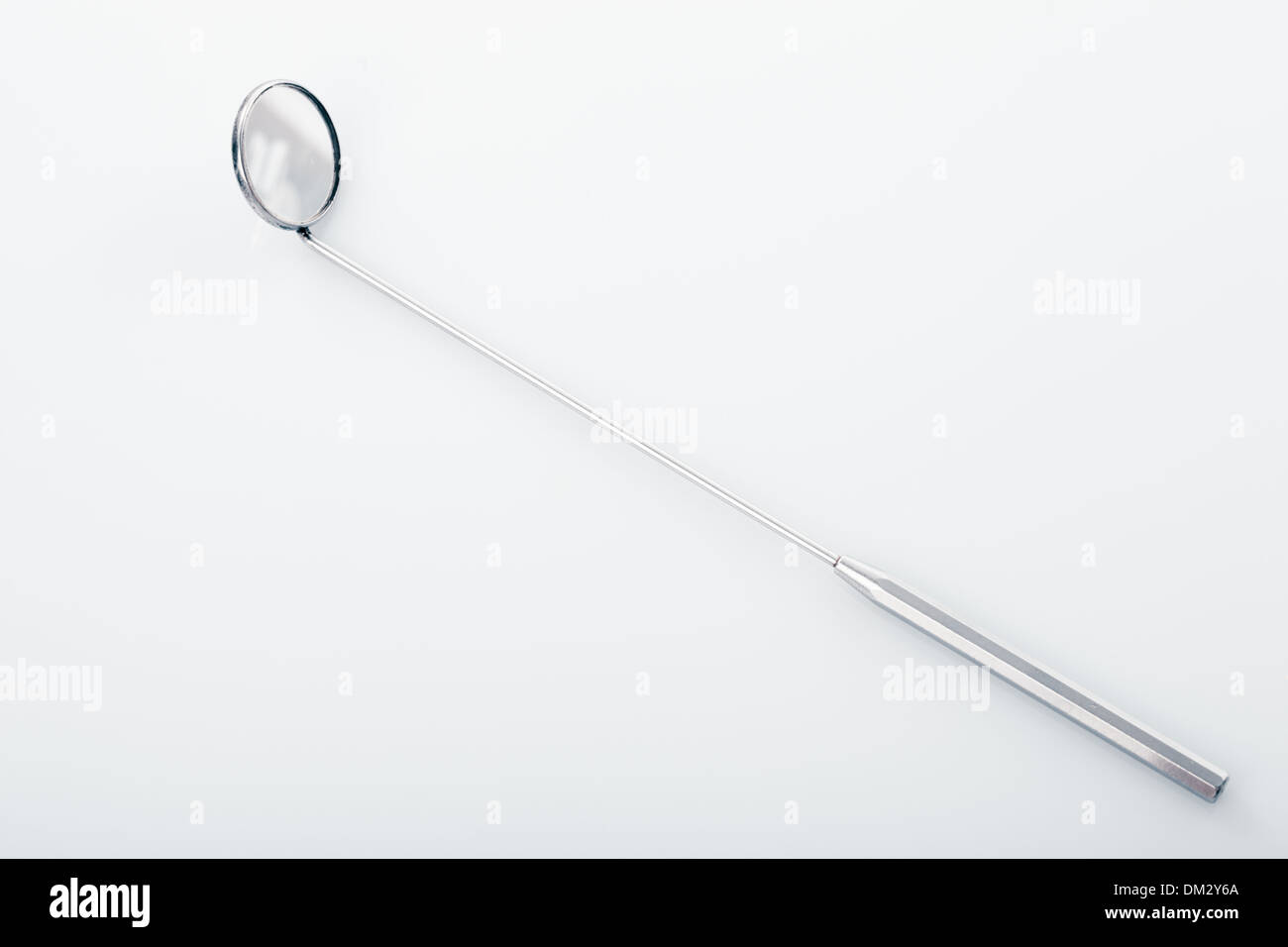 Medical instruments for ENT doctor: mirror for throat. Diagnostic ...