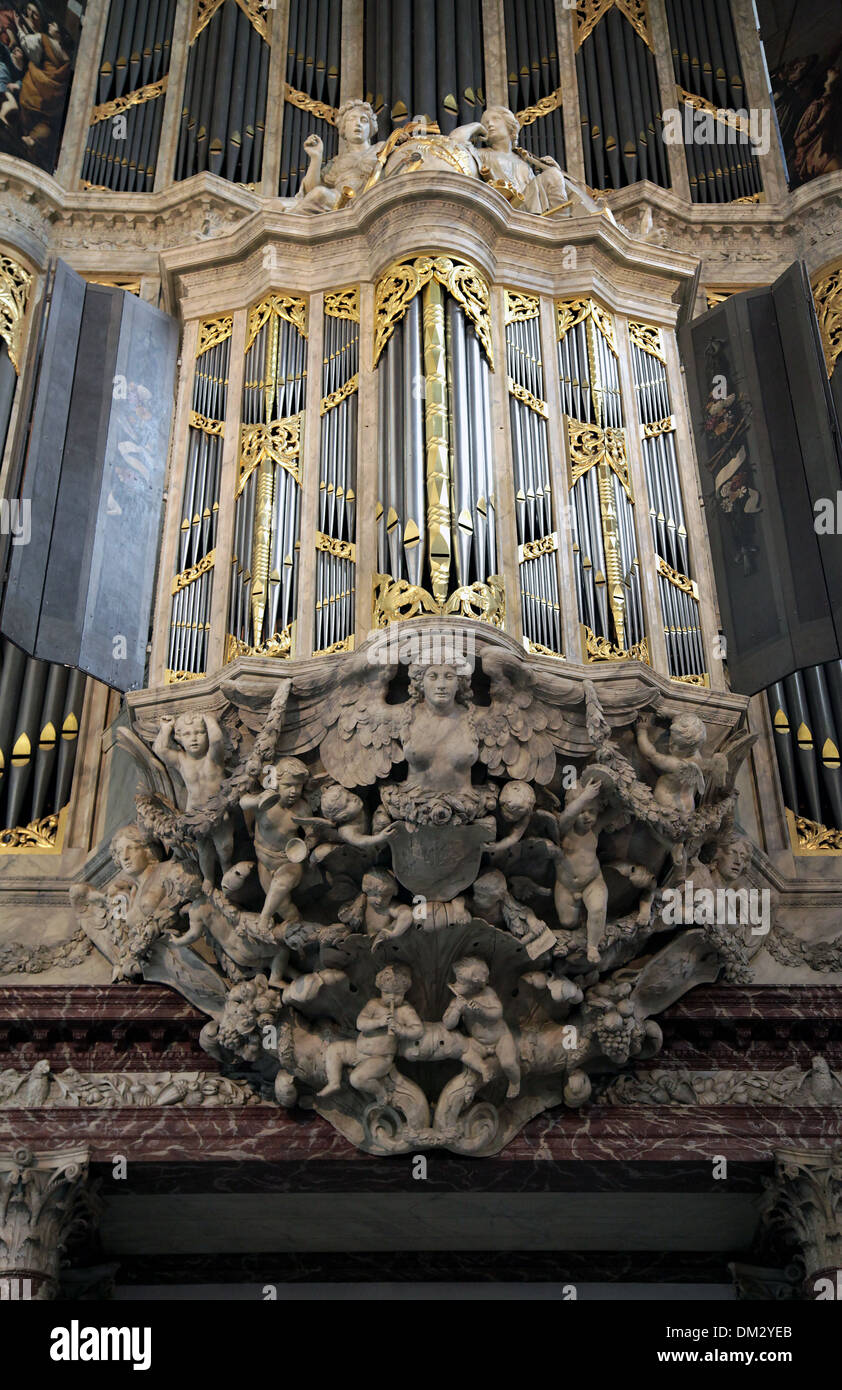 New Church organ.Nieuwe Kerk.Dam Square.Amsterdam.Holland.Church organ ...