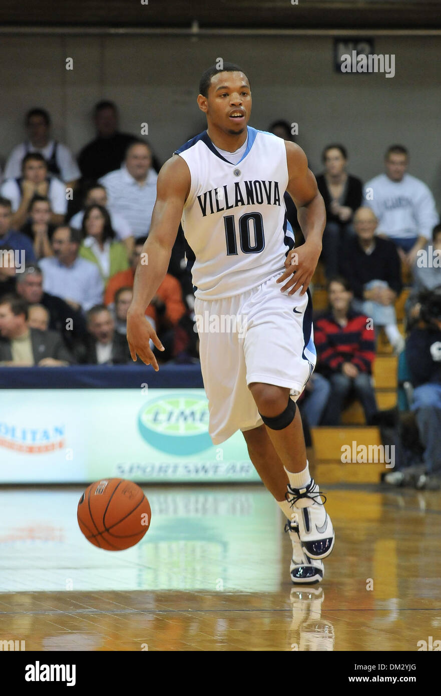 Villanova Guard Corey Fisher #10 brings the ball up-court against the ...