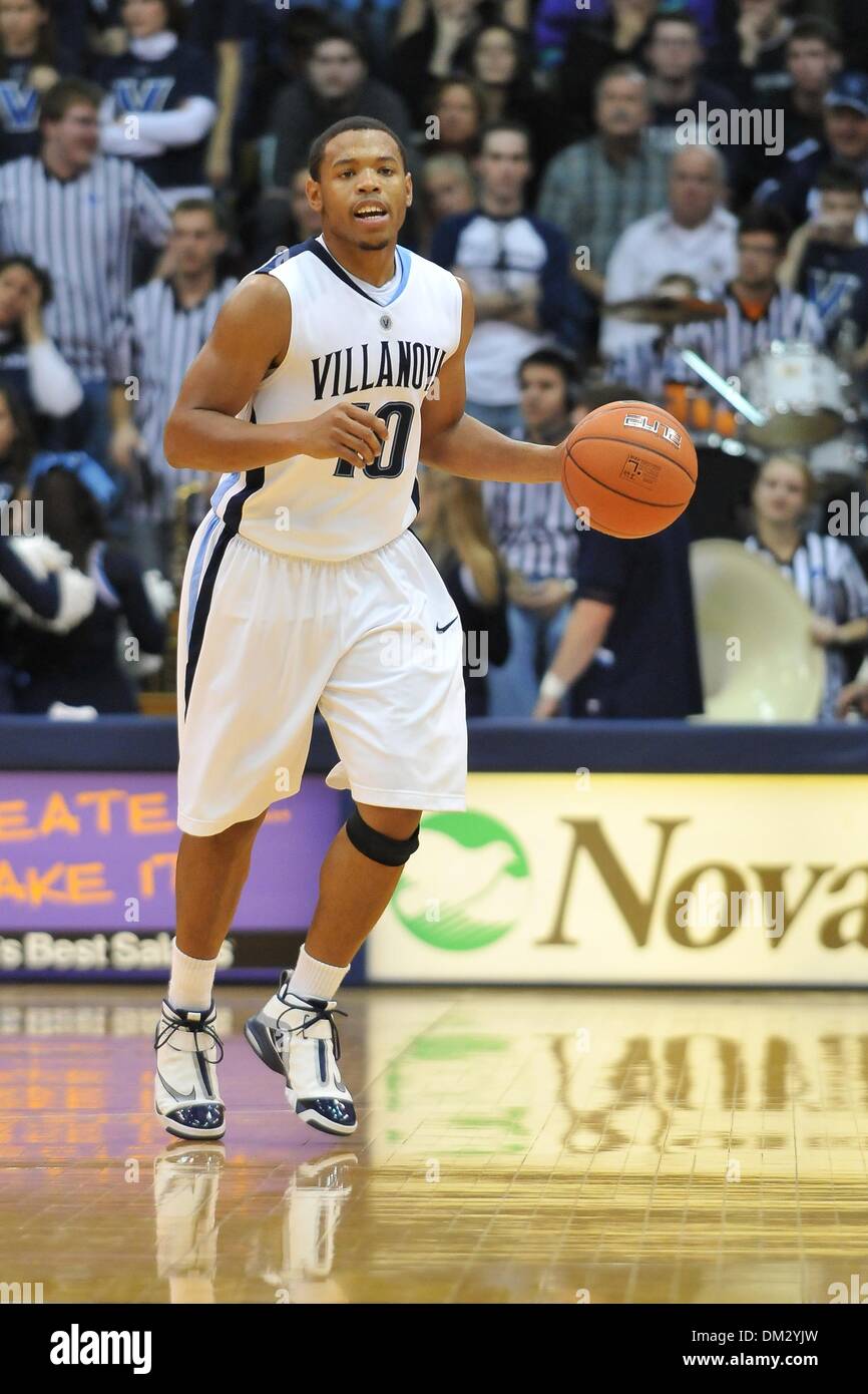 Villanova Guard Corey Fisher #10 sets the offense during the second ...