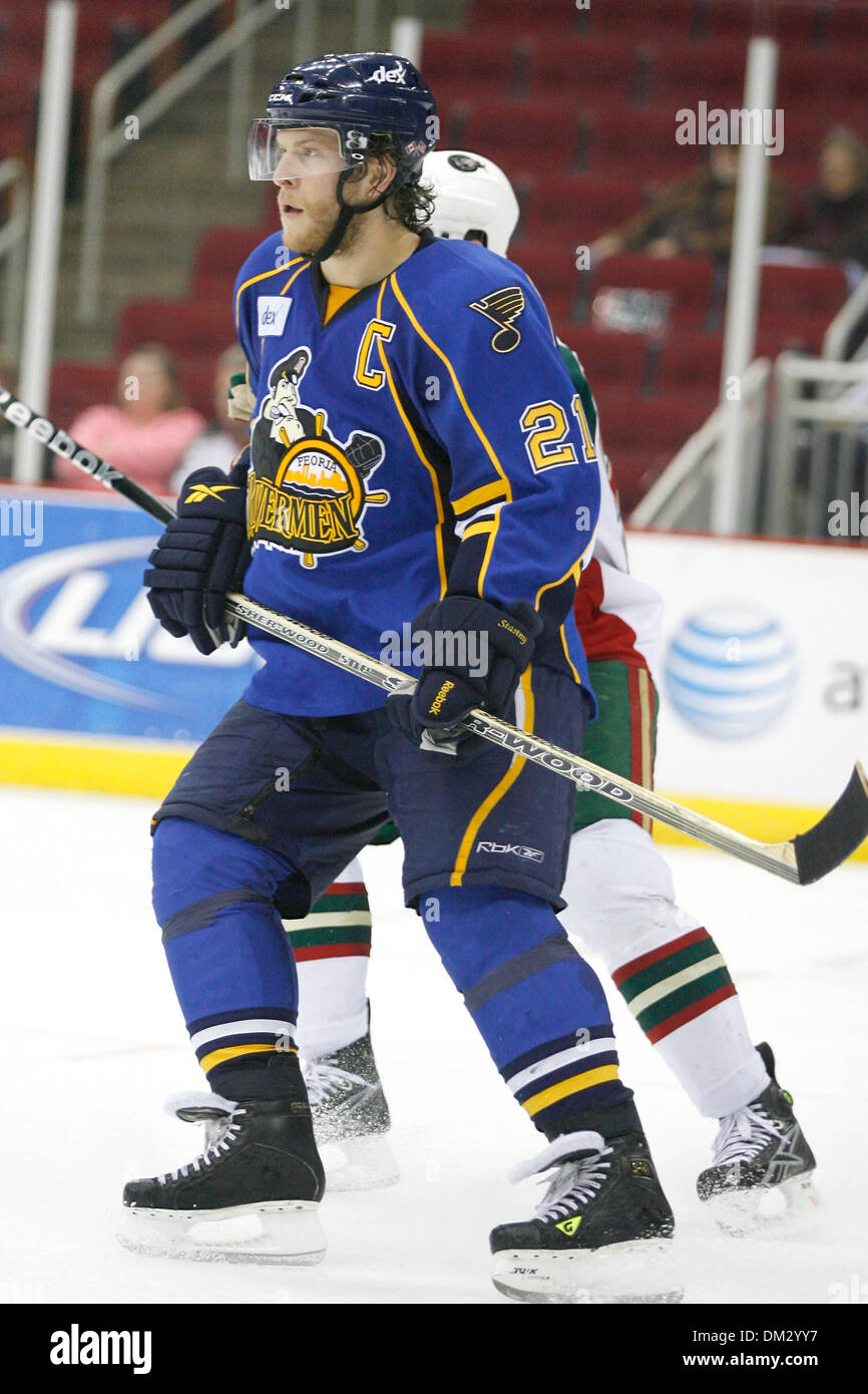 Peoria Rivermen Center Yan Stastny (21) just wreaks havoc in front of ...