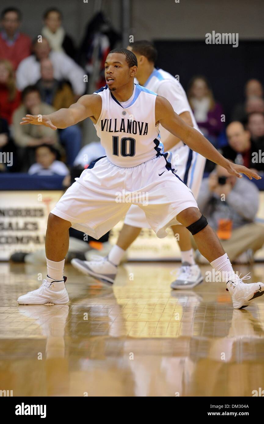Villanova guard Corey Fisher #10 defends during the first half. in a ...