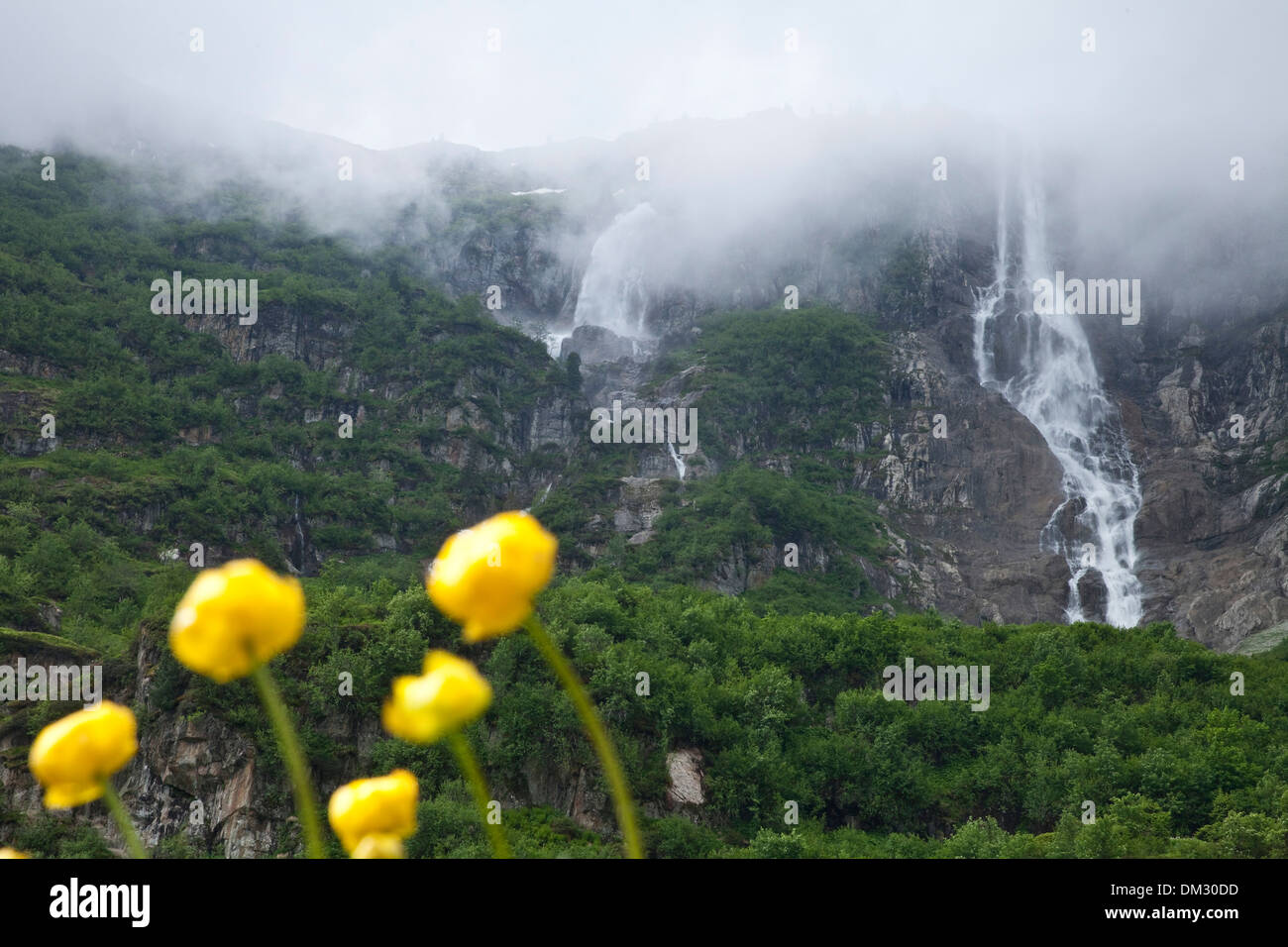 Switzerland Europe canton Bern Bernese Alps Bernese Oberland waterfall ...