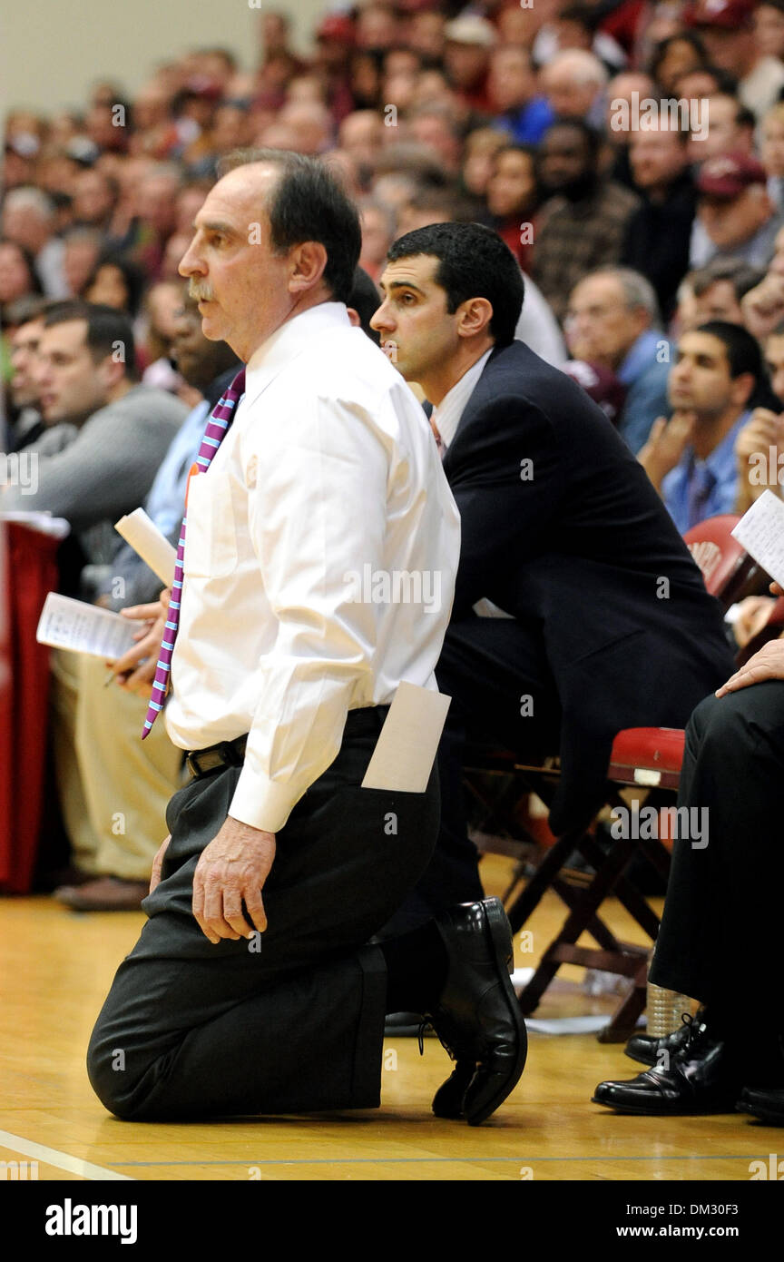 Temples Fran Dunphy on his knees. Temple ended up defeating Bowling ...
