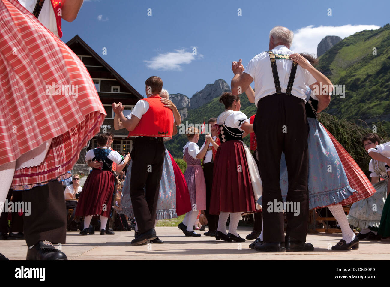 Switzerland Europe alp party Bollenwees tradition Alps mountain ...