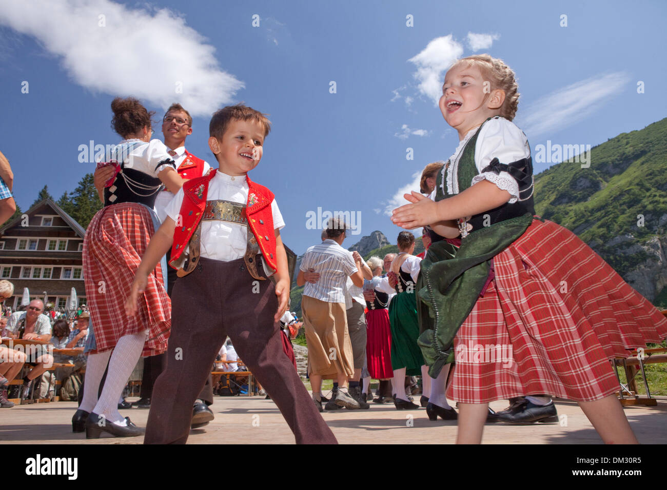 Switzerland Europe alp party Bollenwees tradition Alps mountain ...