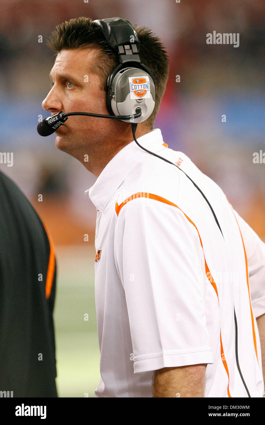 Oklahoma State coach Mike Gundy. (Credit Image: © Joe Nicola/Southcreek ...