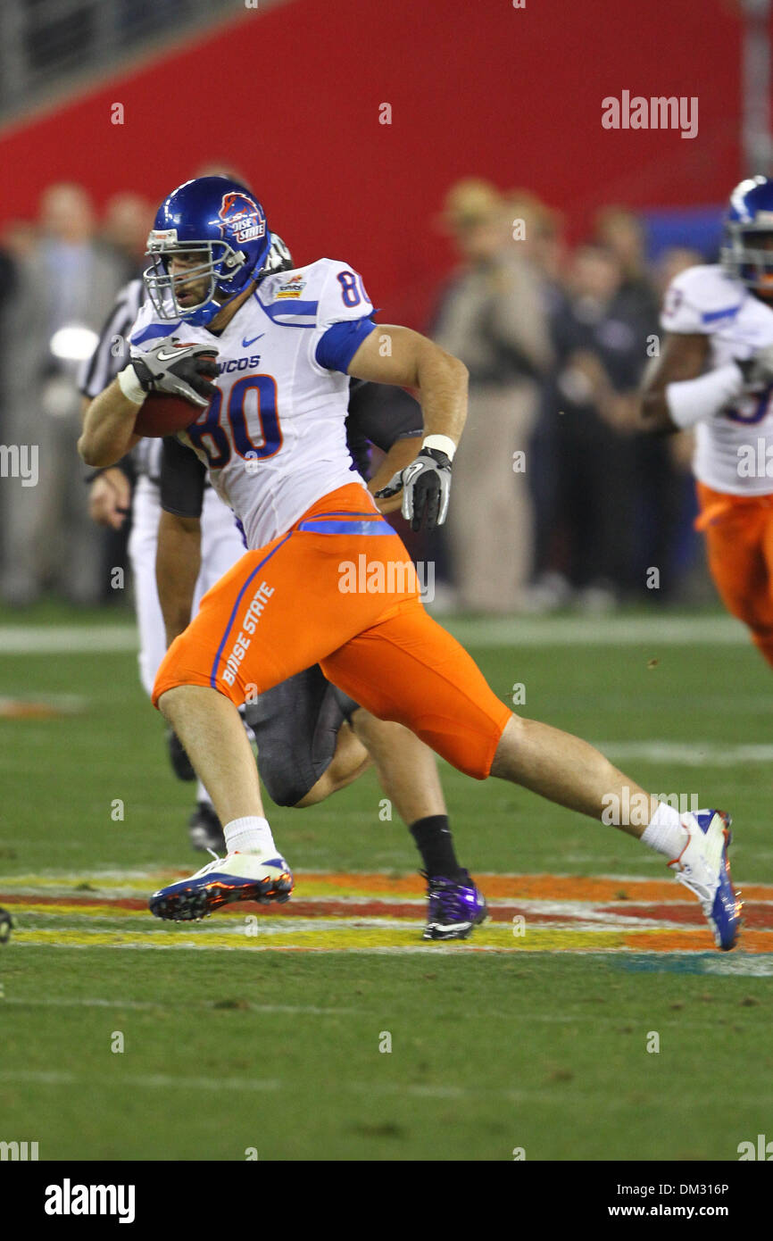 Boise State Broncos battle against the TCU Horned Frogs in the 39th ...