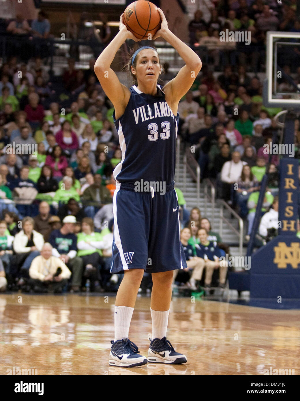 Villanova Forward Laura Sweeney (33) in game action between the Notre ...