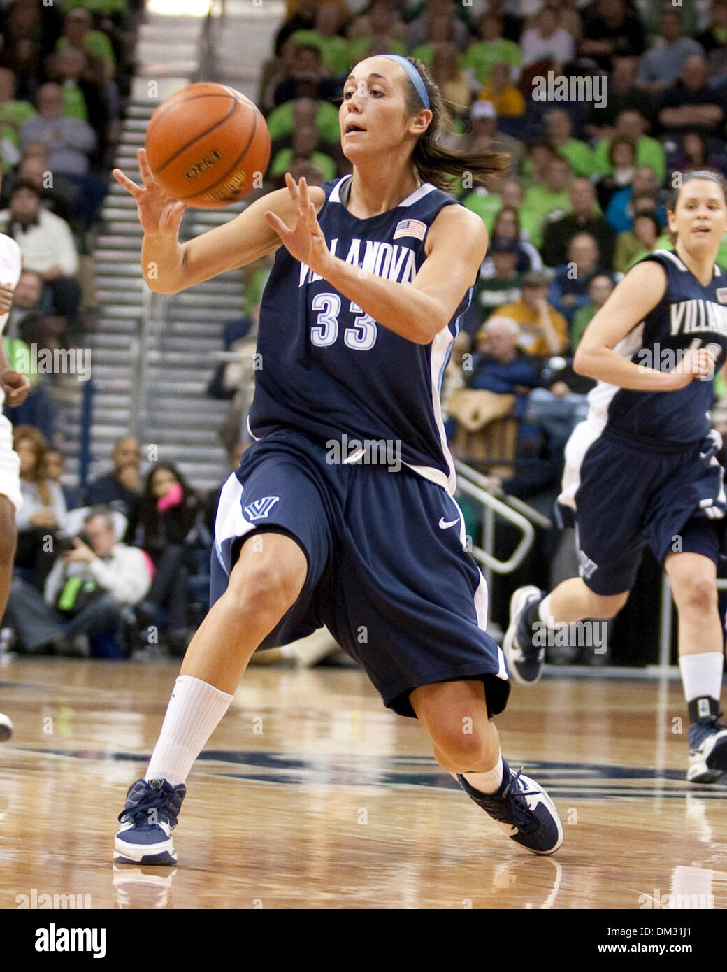 Villanova Forward Laura Sweeney (33) in game action between the Notre ...