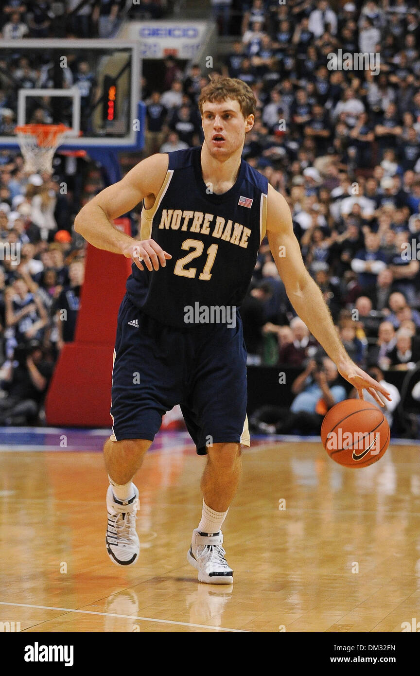 Notre Dame forward Tim Abromaitis #21 brings he ball u pcourt during ...