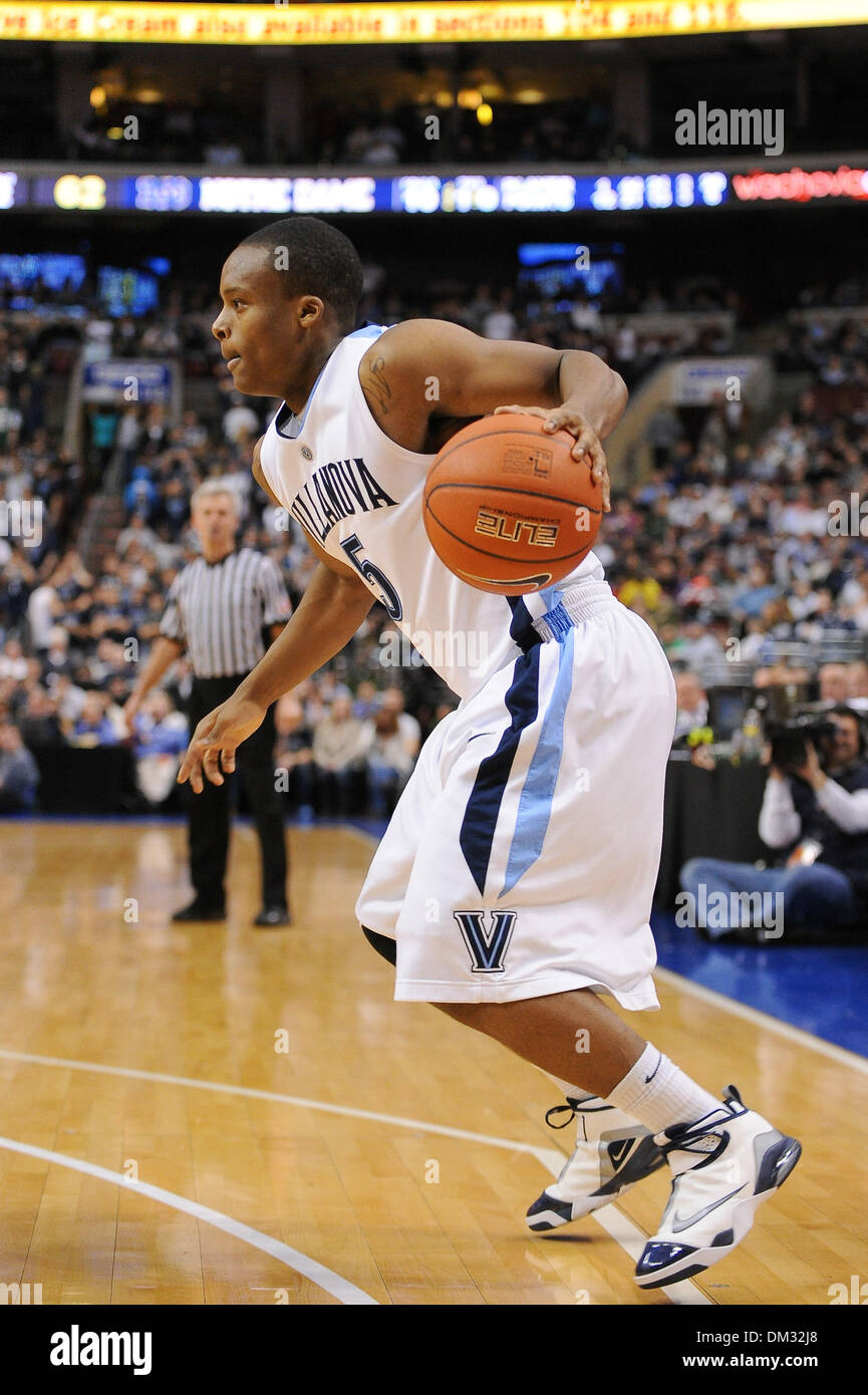 Villanova guard Maalik Wayns #5 drives the baseline. Villanova defeated ...