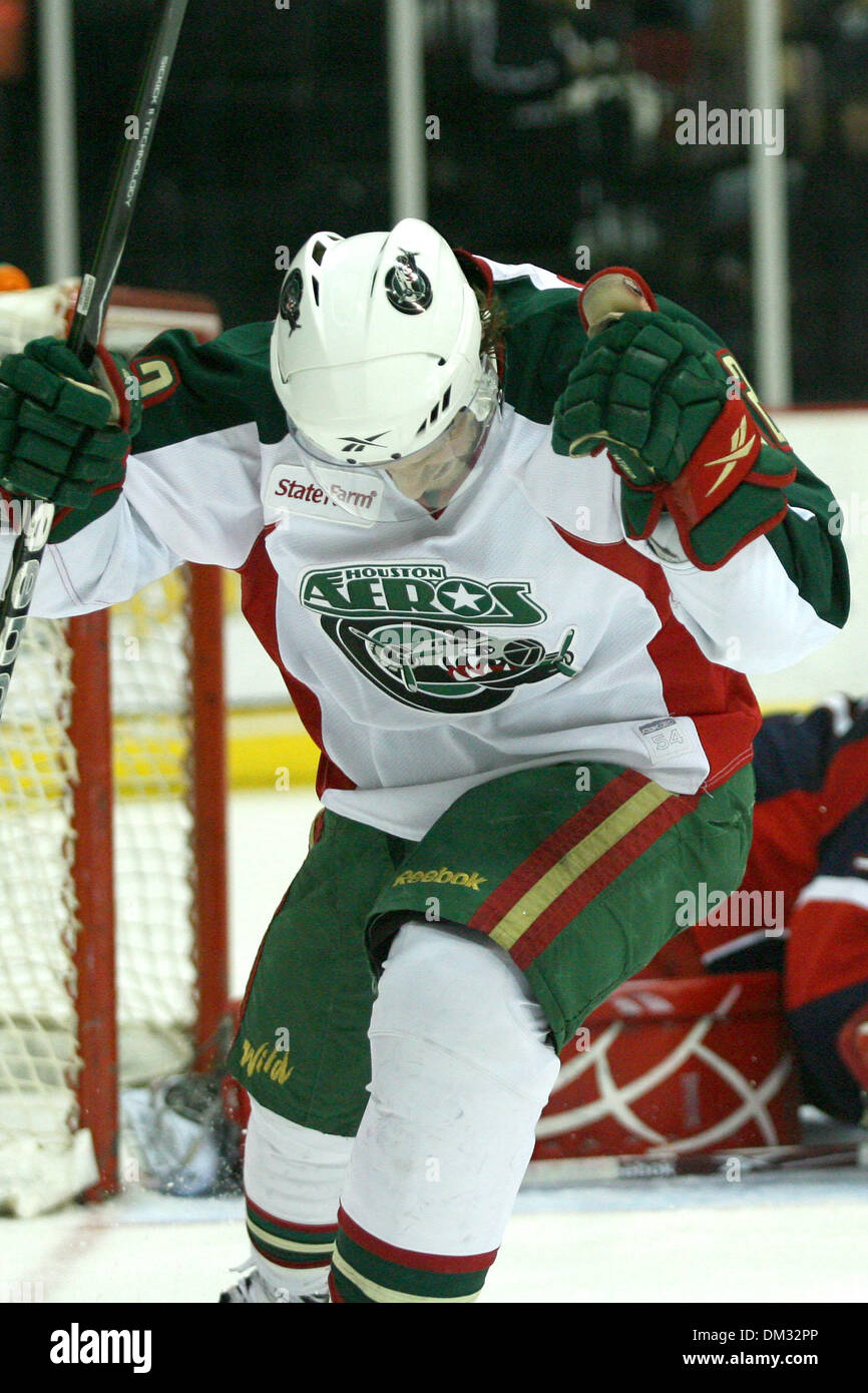 Houston Aeros Right Wing Jean-Michel Daoust (62) celebrates after ...