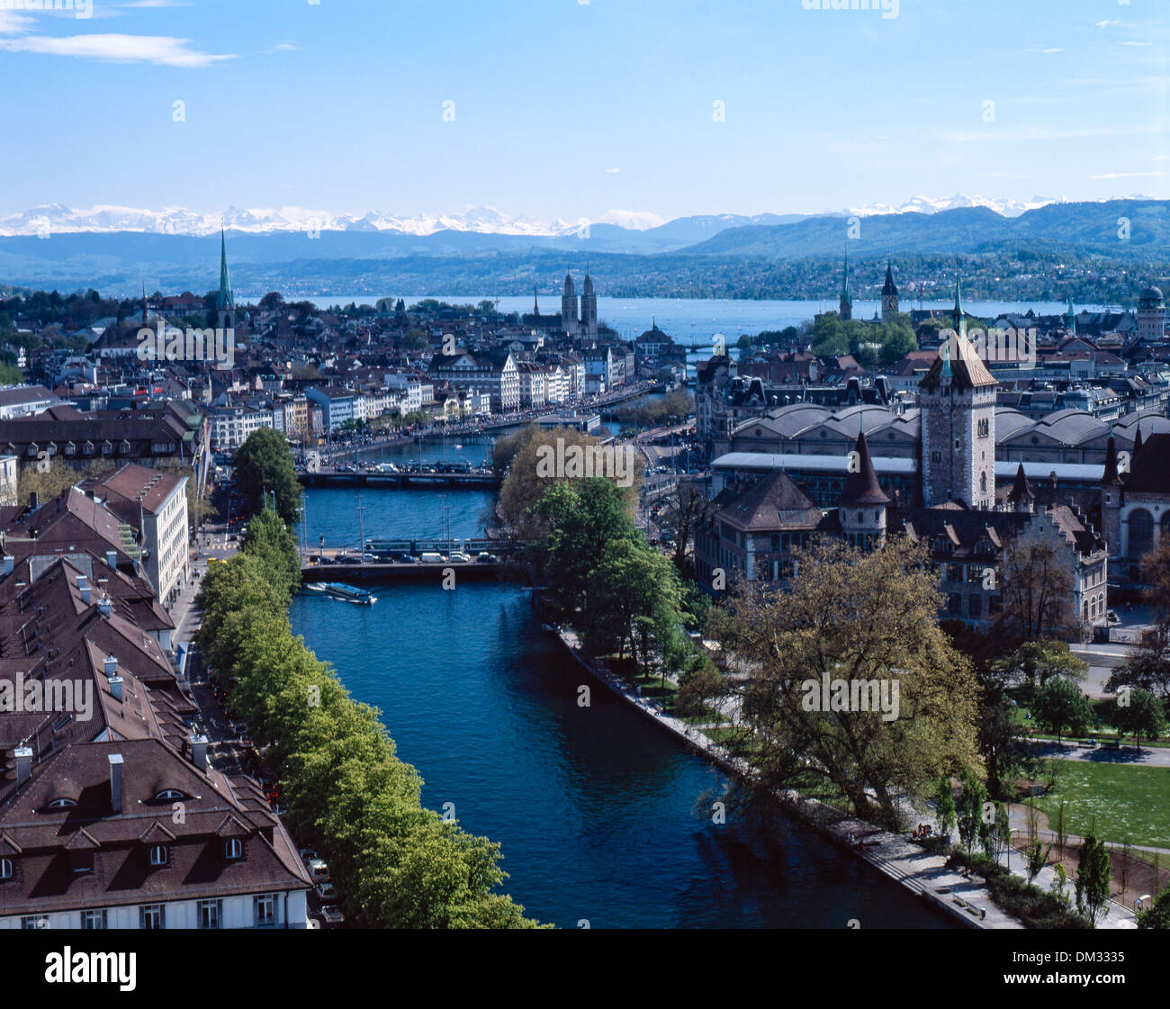 Switzerland Europe river flow brook body of water waters water town ...