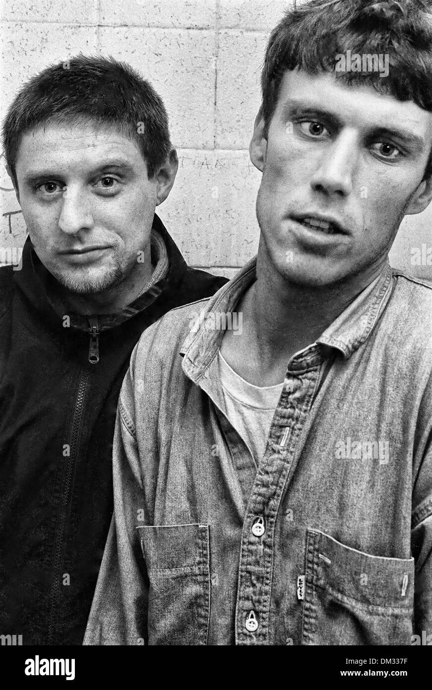 Happy Mondays. Shaun Ryder, Bez in the early days. London 1987 Stock ...
