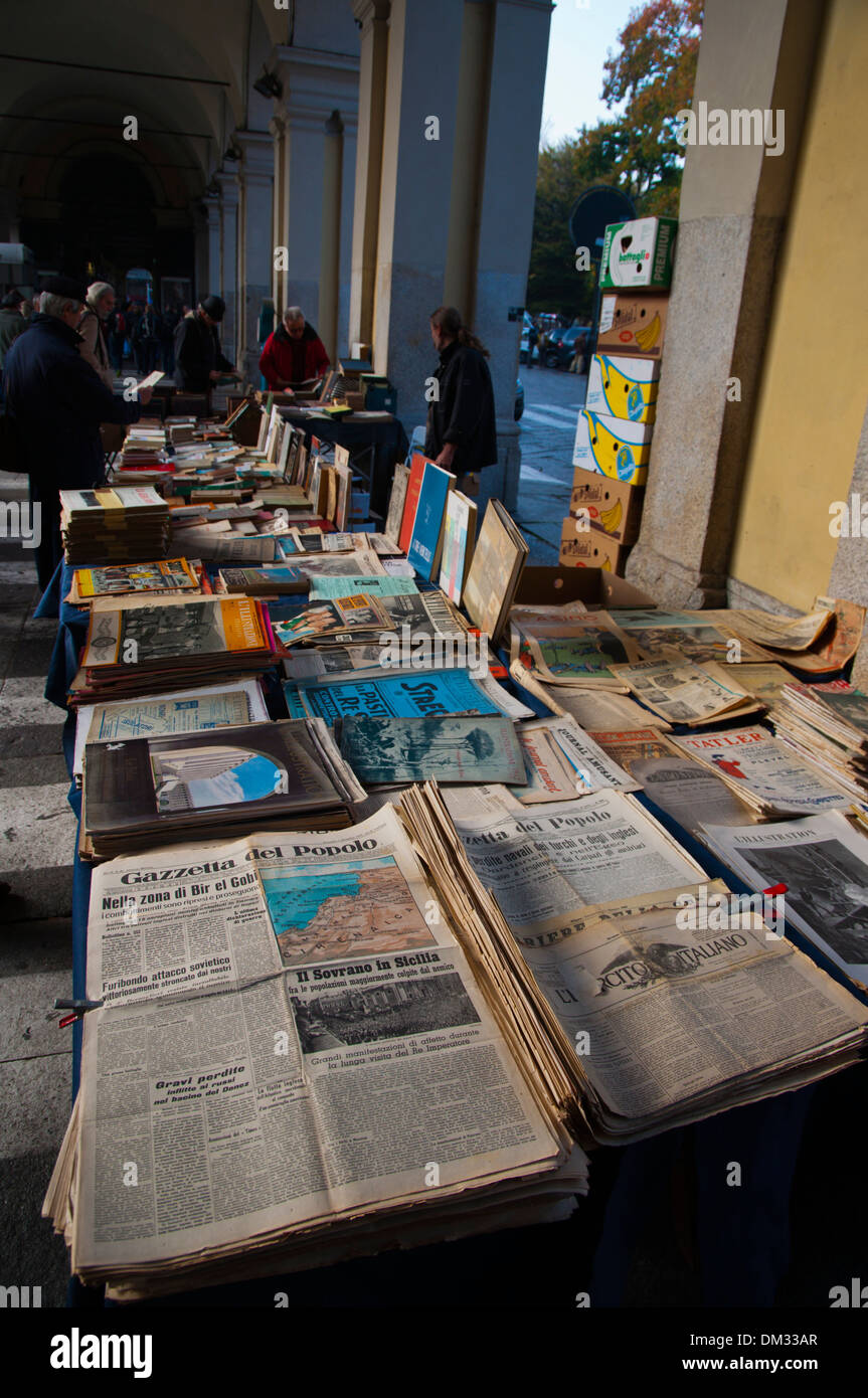 Newspapers and other collectors items for sale at the porticoes of ...
