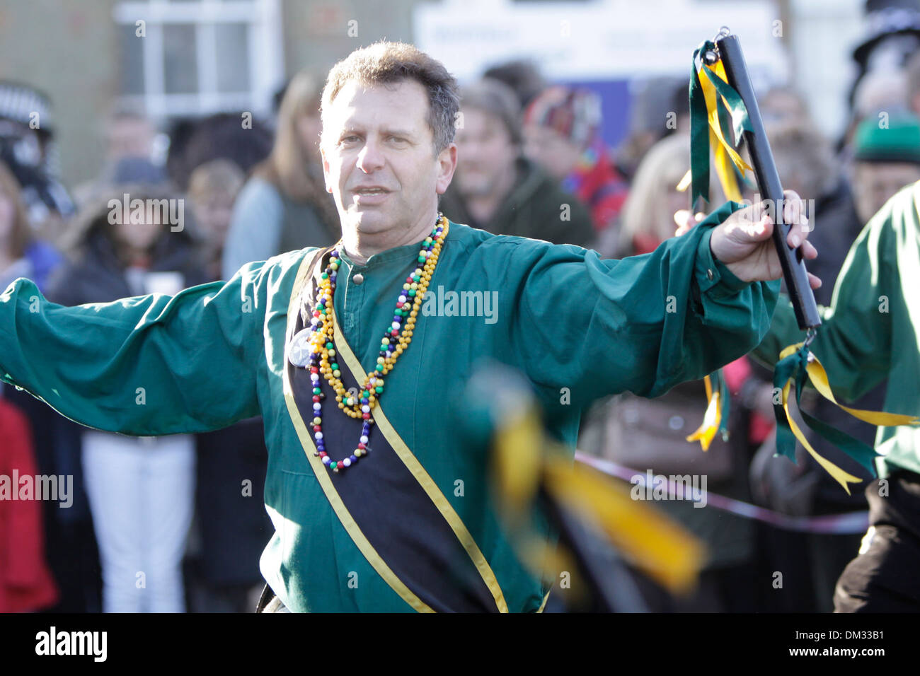 The Chiltern 100s Morris Men perform at the Whittlesey Straw Bear ...