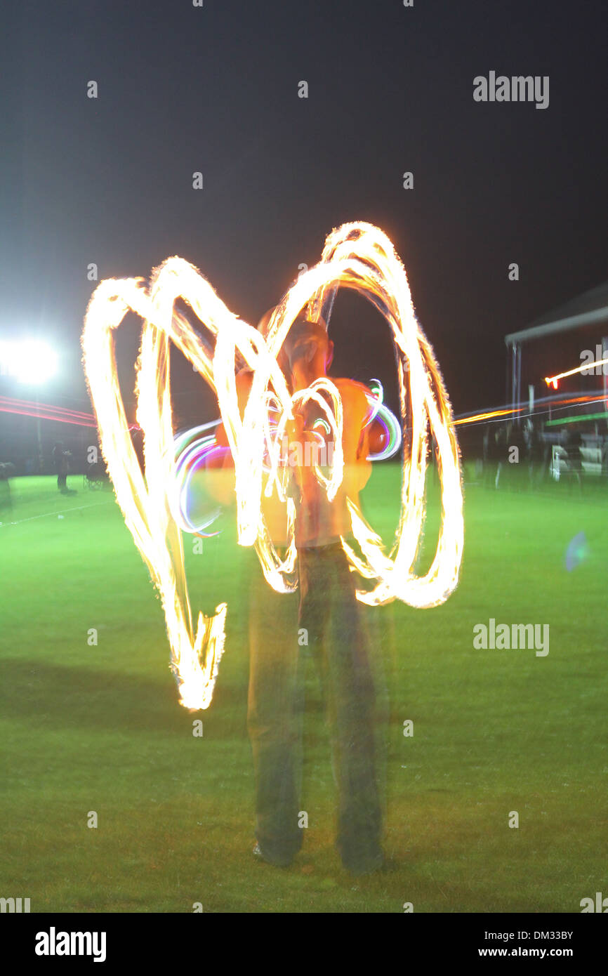 Poi spinning hi-res stock photography and images - Alamy