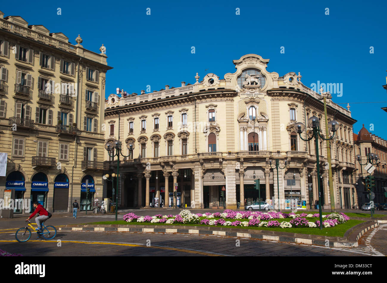 Piazza Solferino square Turin city Piedmont region northern Italy ...