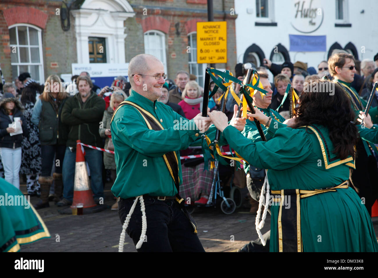 The Chiltern 100s Morris Men perform at the Whittlesey Straw Bear ...