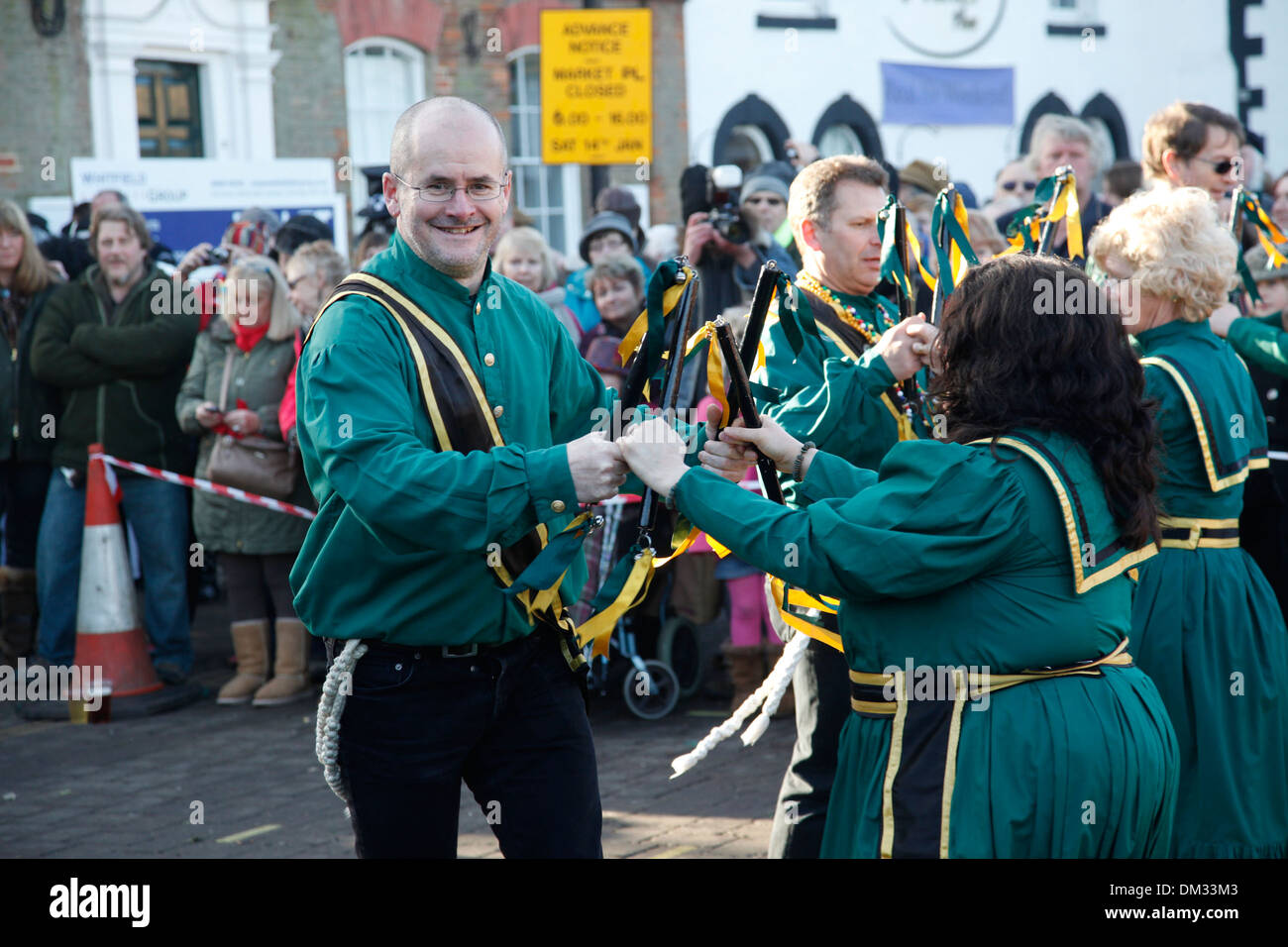 The Chiltern 100s Morris Men perform at the Whittlesey Straw Bear ...