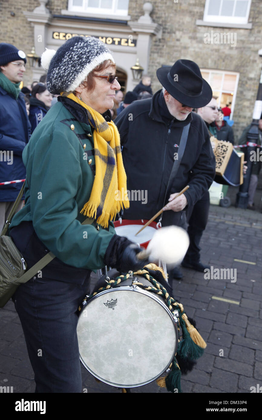 The Chiltern 100s Morris Men perform at the Whittlesey Straw Bear ...