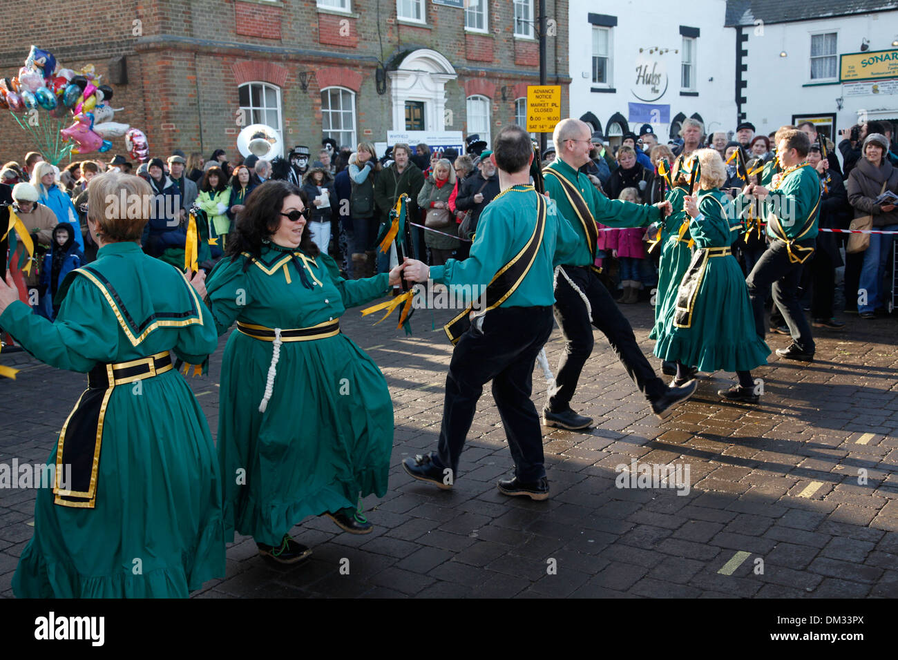 The Chiltern 100s Morris Men perform at the Whittlesey Straw Bear ...