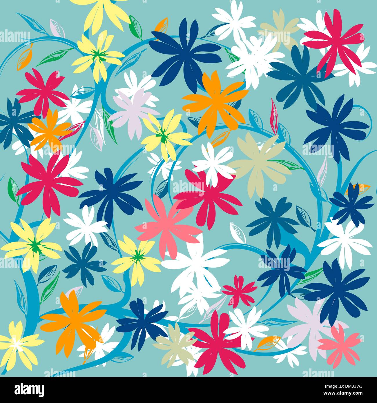 Creative floral bouquet Stock Vector Images - Alamy