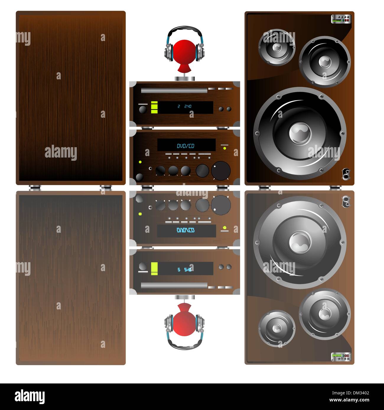 Vintage audio clip Stock Vector Images - Alamy