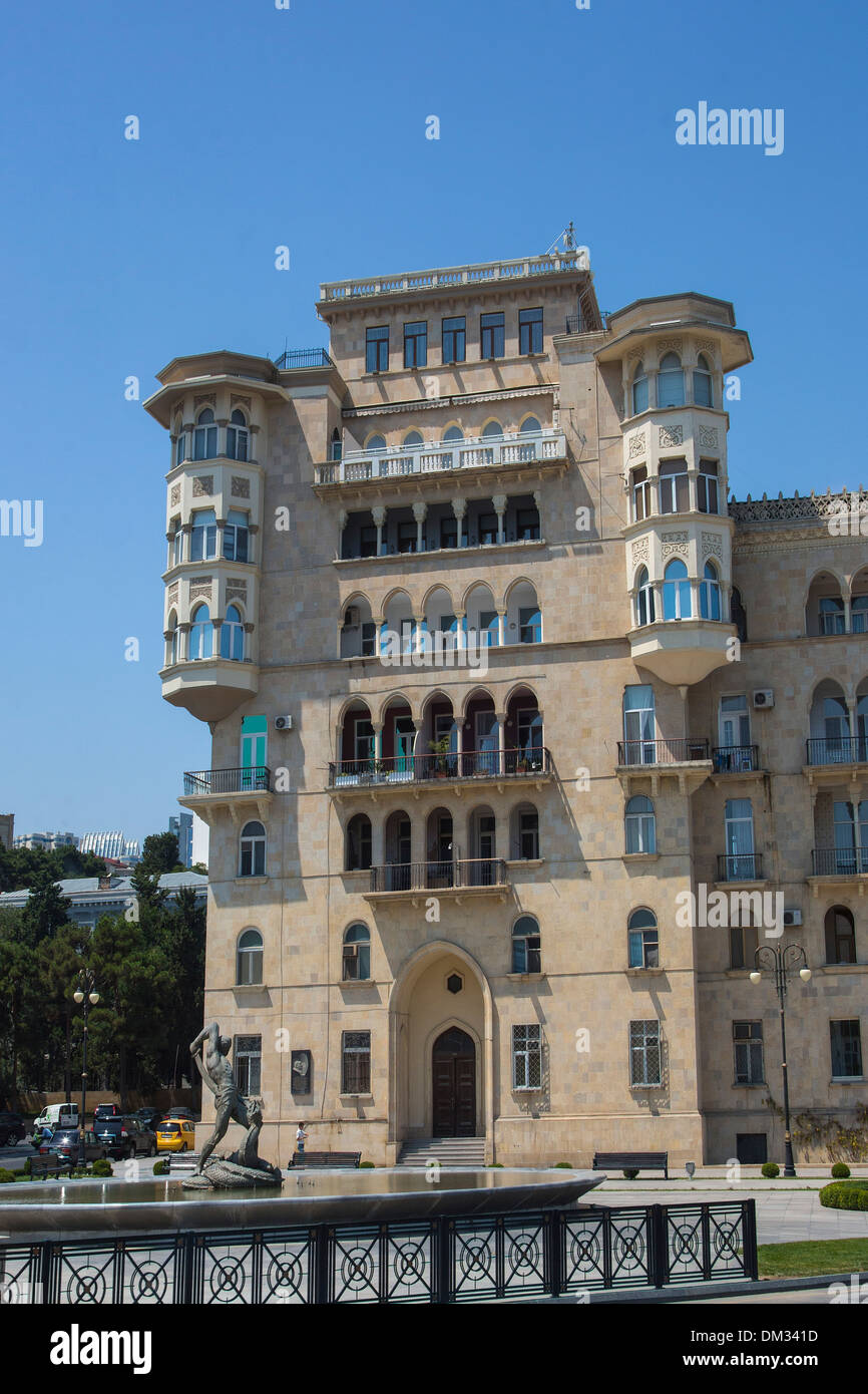 Azerbaijan, Caucasus, Eurasia, Bahram Gur, Baku, building, Funikiyor ...