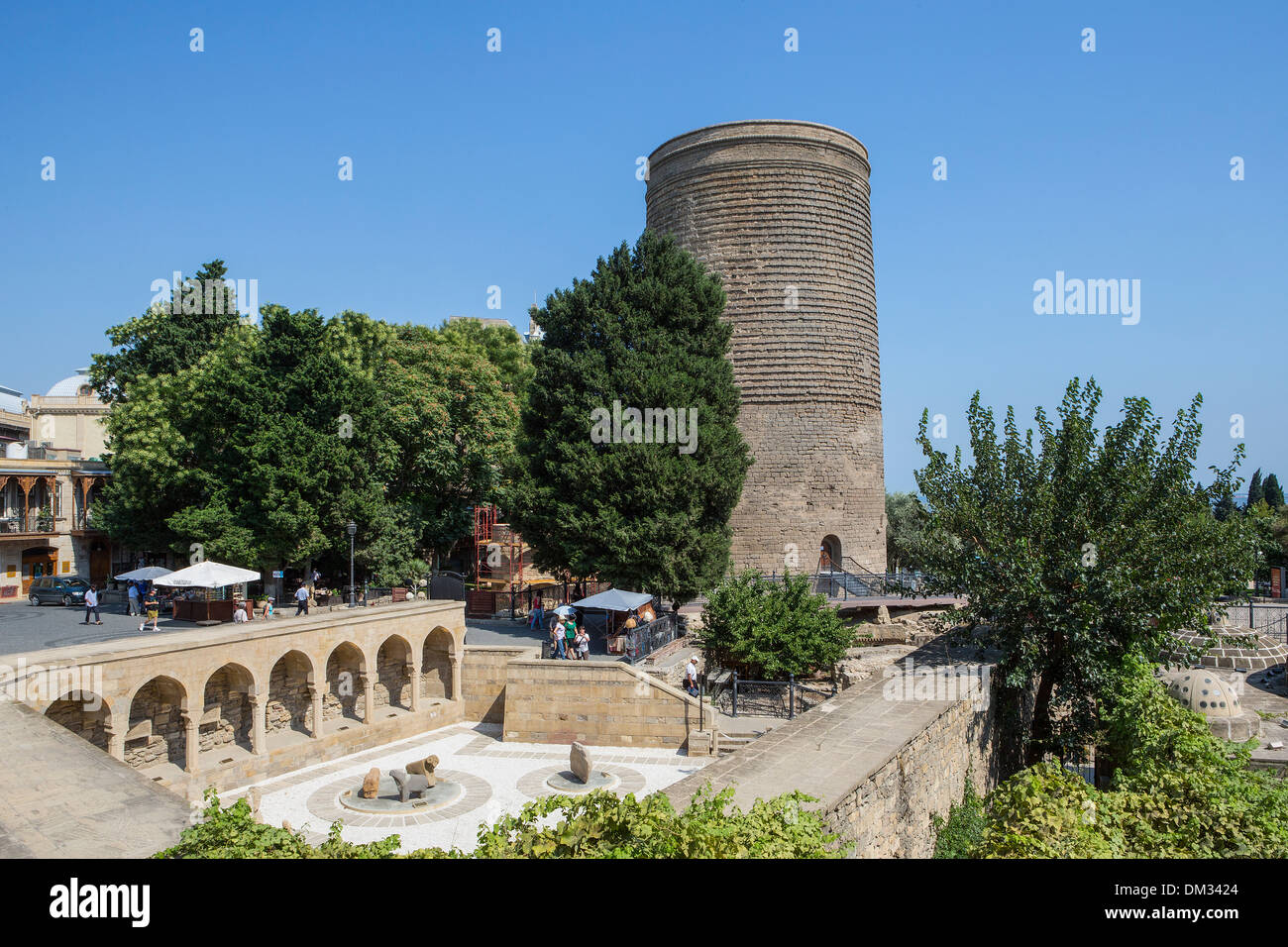 world heritage Azerbaijan Caucasus Eurasia Baku City Bazaar Maiden Old ...