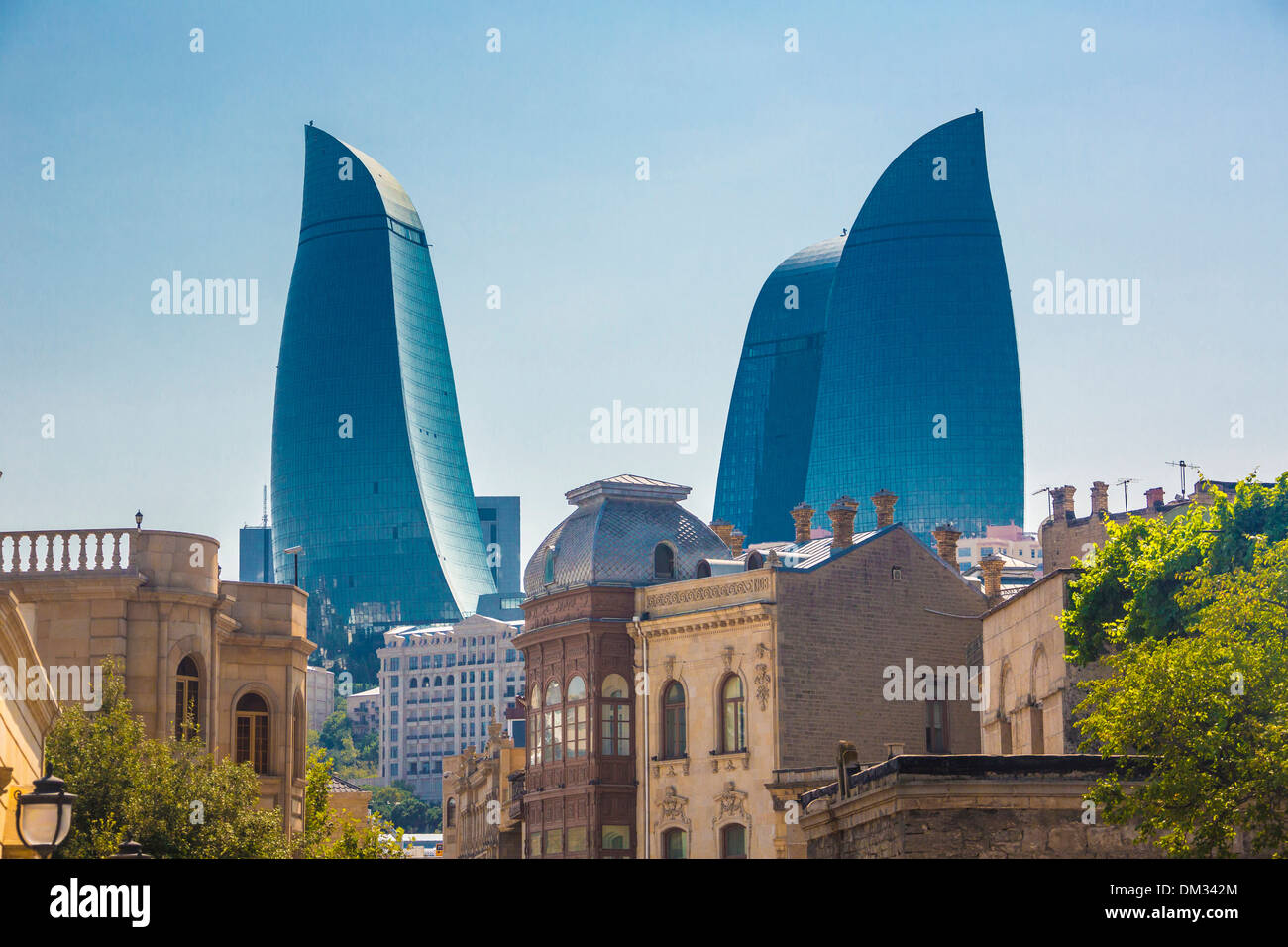 world heritage Azerbaijan Caucasus Eurasia Baku City Flame Old Baku ...