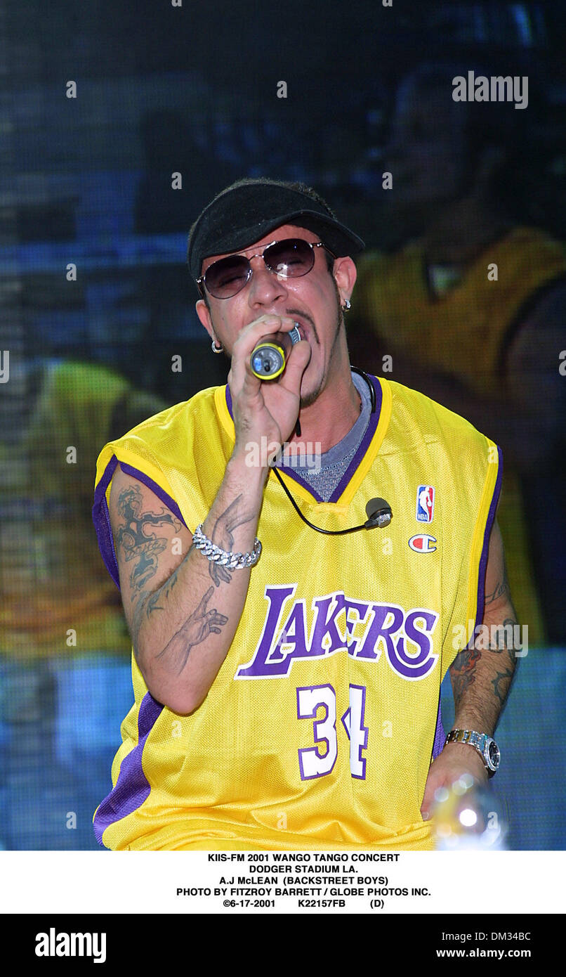 June 17, 2001 - KIIS-FM 2001 WANGO TANGO CONCERT.DODGER STADIUM LA..A.J ...