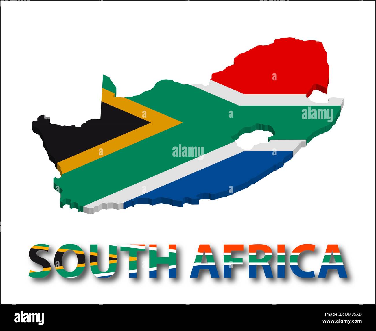 Vector image south africa Stock Vector Images - Alamy