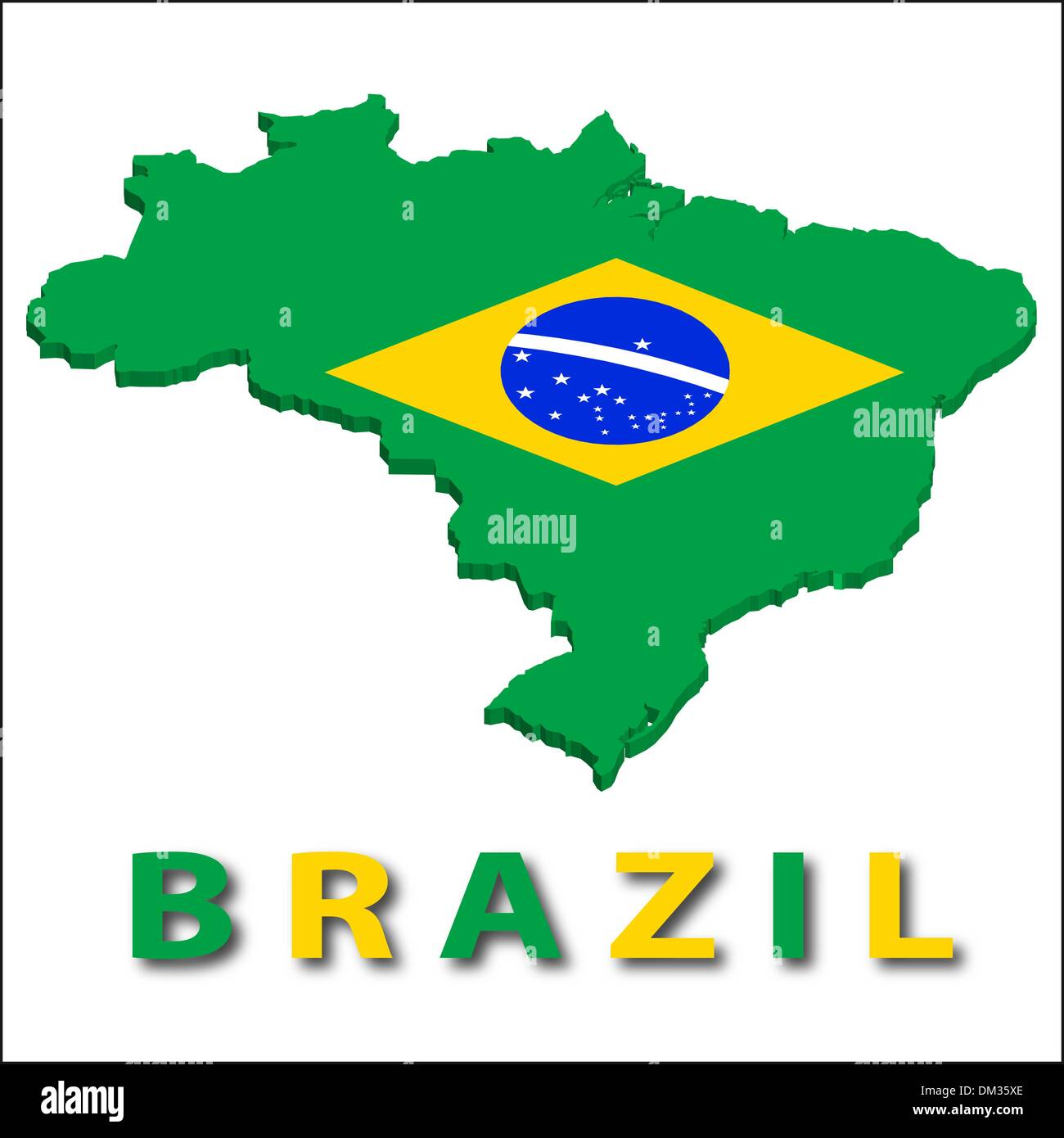 Brazil independence flag Stock Vector Images - Alamy
