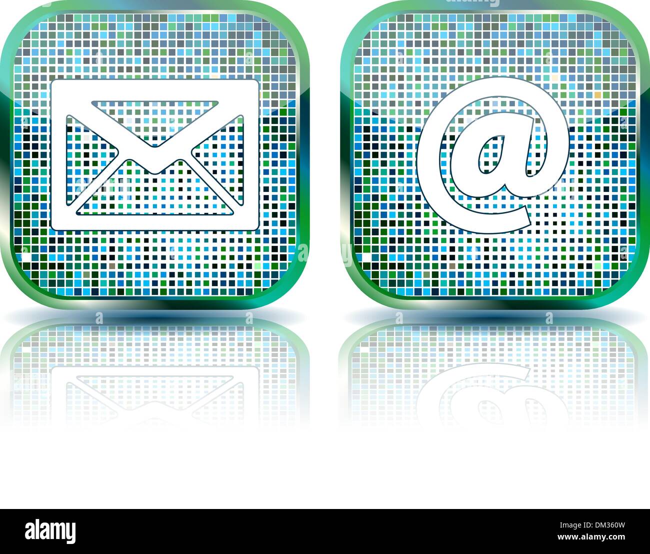 Icon e-mail glossy button, vector illustration Stock Vector Image & Art ...