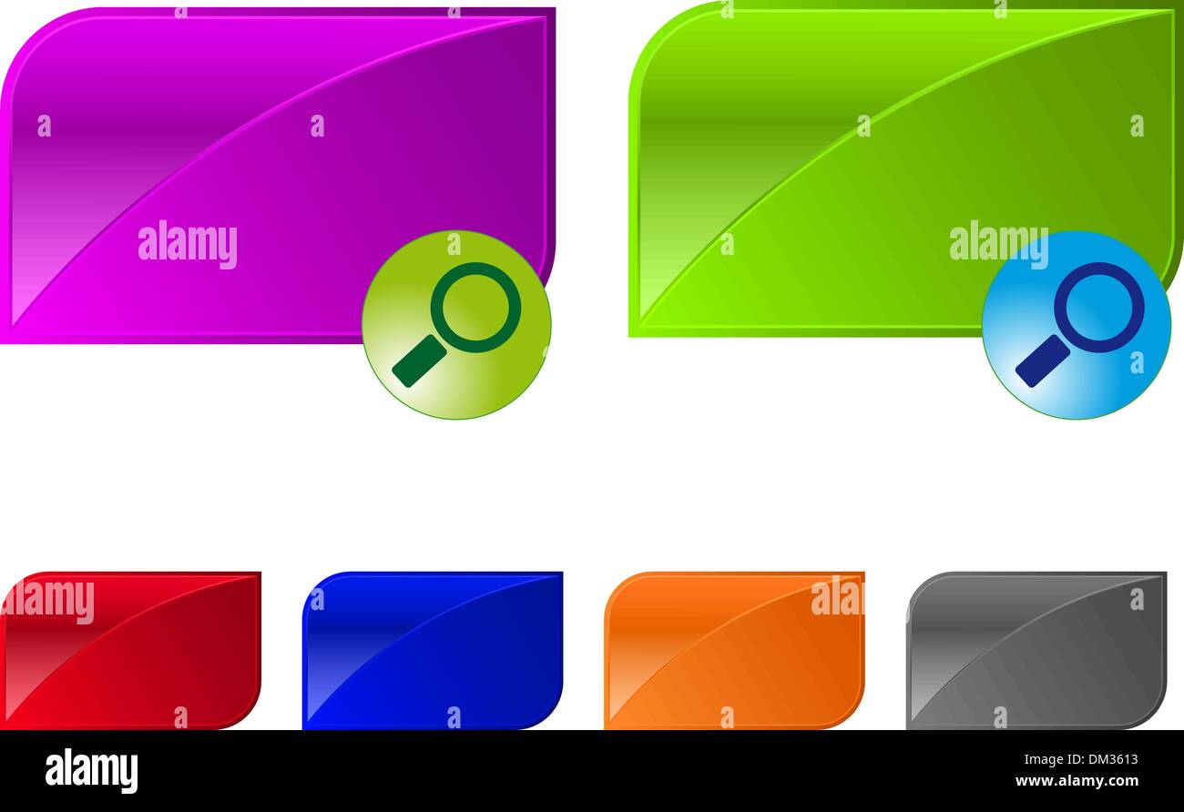 Vector glossy button for web design Stock Vector Image & Art - Alamy