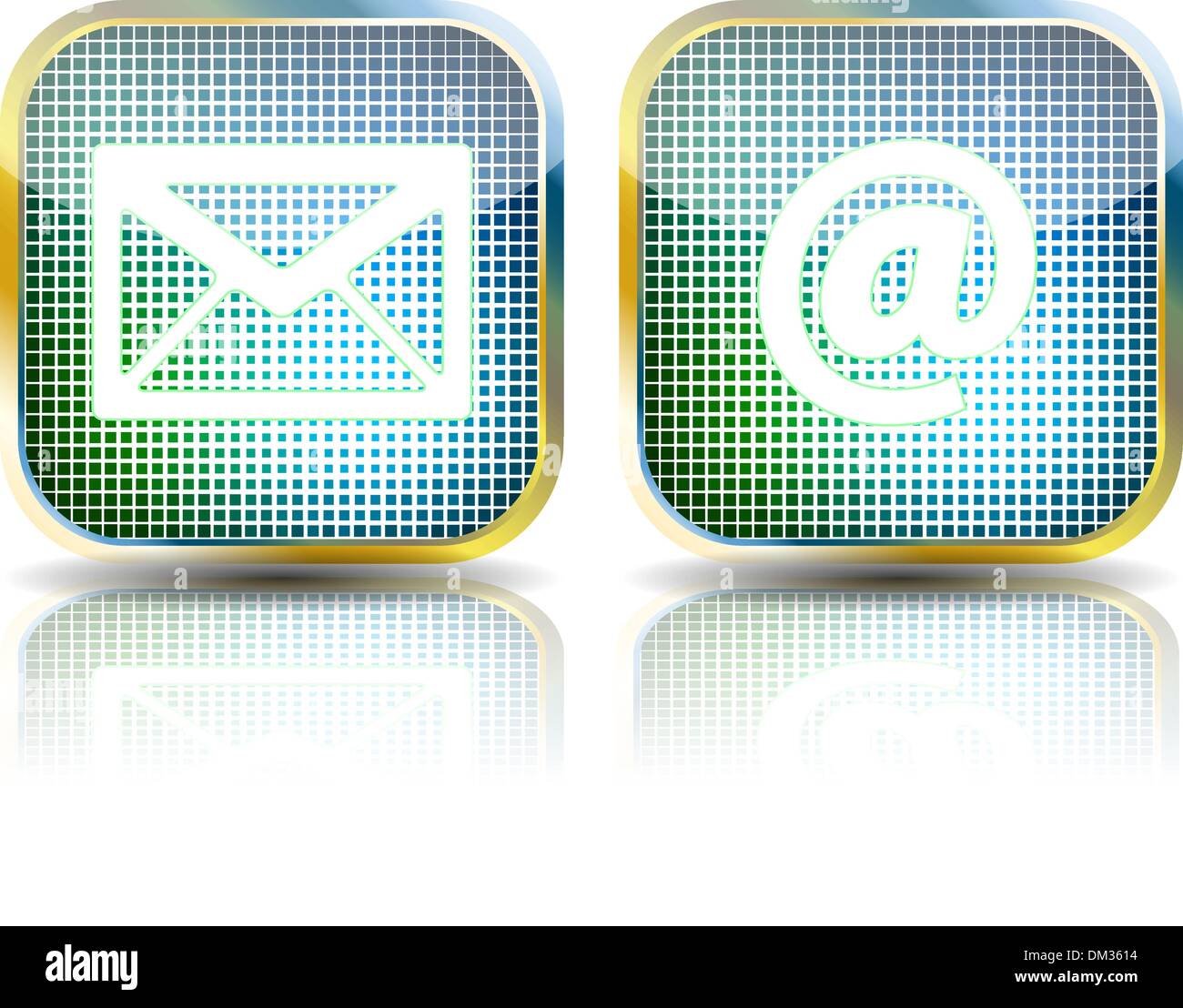 Icon e-mail glossy button, vector illustration Stock Vector Image & Art ...