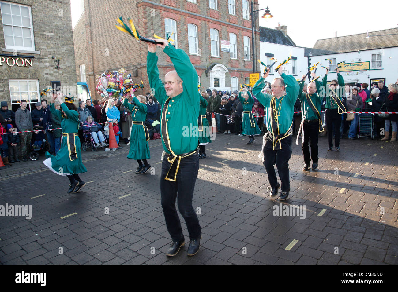 The Chiltern 100s Morris Men perform at the Whittlesey Straw Bear ...