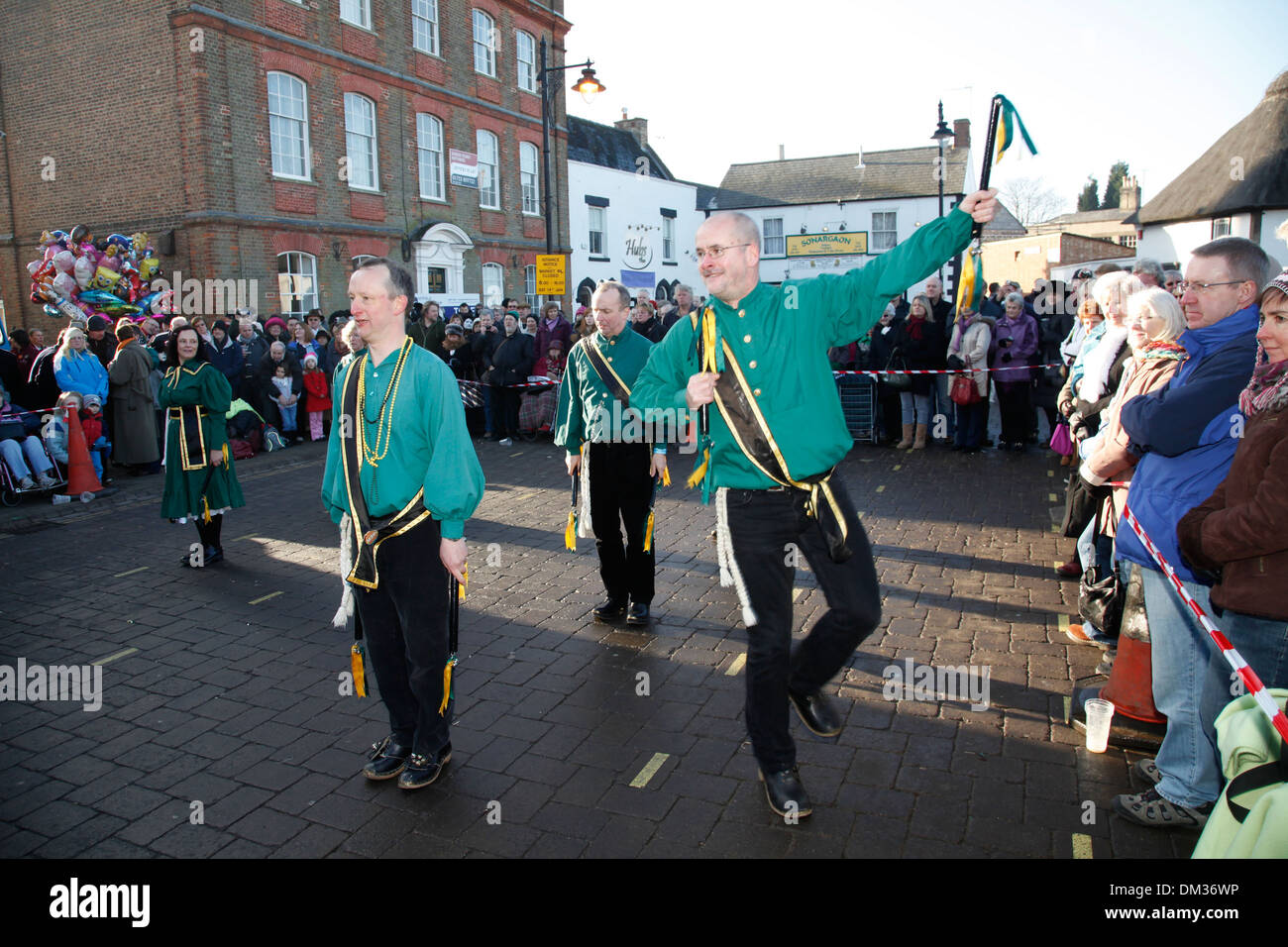 The Chiltern 100s Morris Men perform at the Whittlesey Straw Bear ...