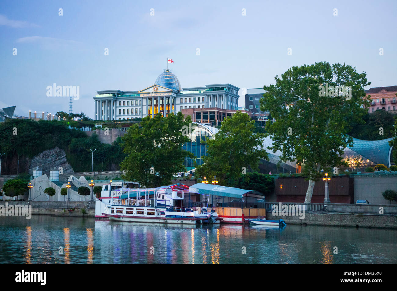 Tbilisi architecture city downtown Georgia Caucasus Eurasia house new ...