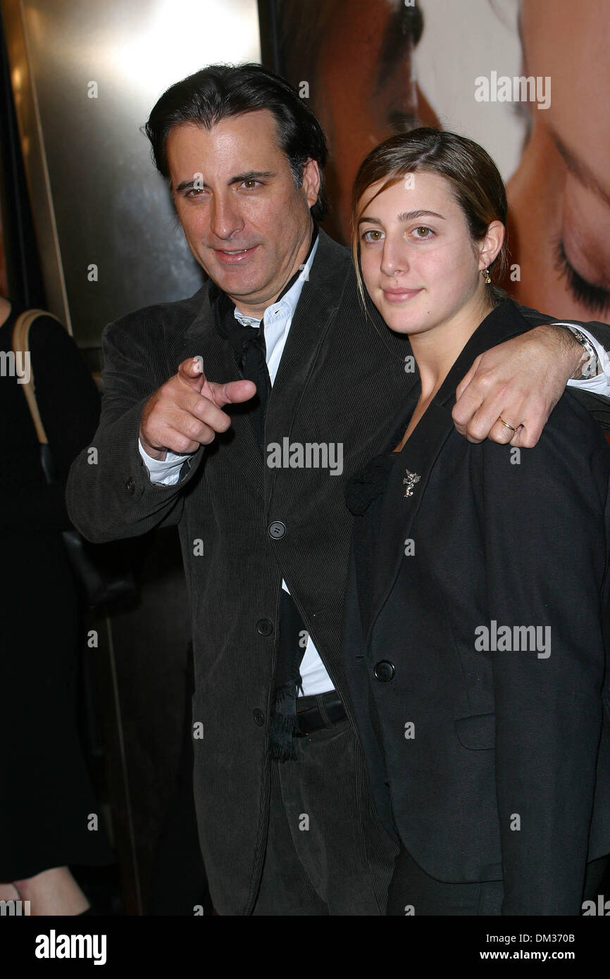 Nov. 19, 2002 - Hollywood, CALIFORNIA - ANDY GARCIA AND DAUGHTER ...