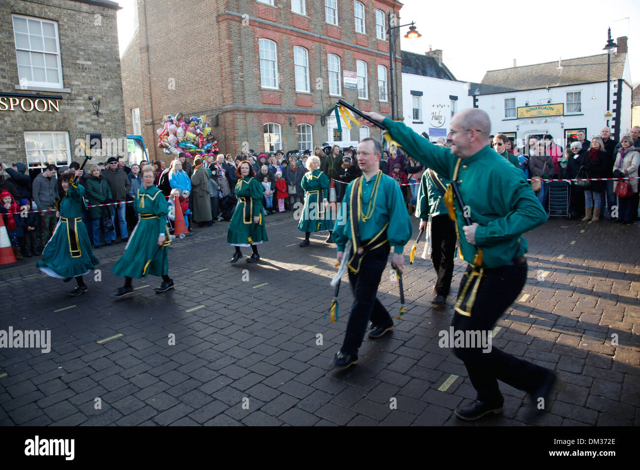 The Chiltern 100s Morris Men perform at the Whittlesey Straw Bear ...