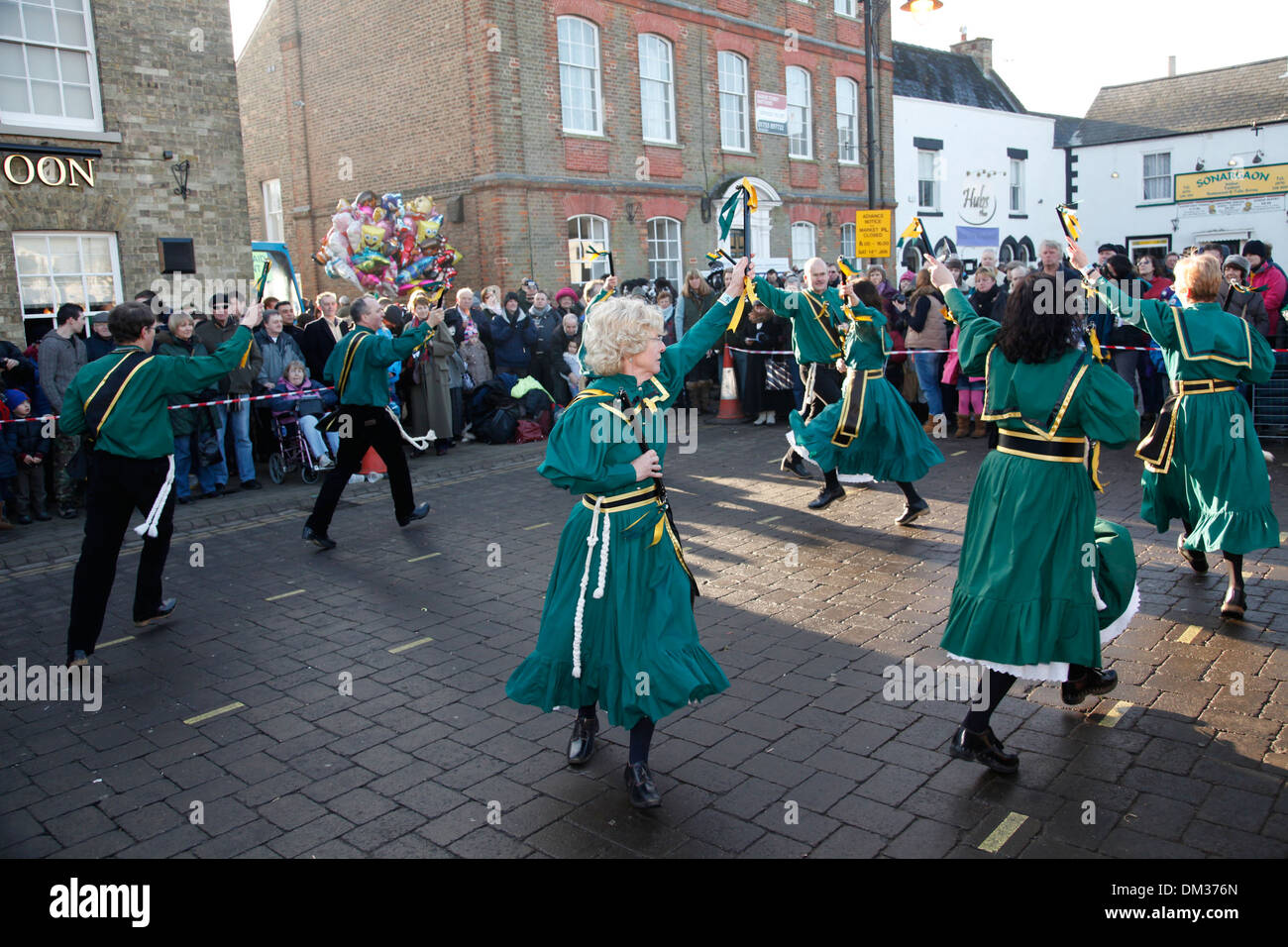 The Chiltern 100s Morris Men perform at the Whittlesey Straw Bear ...