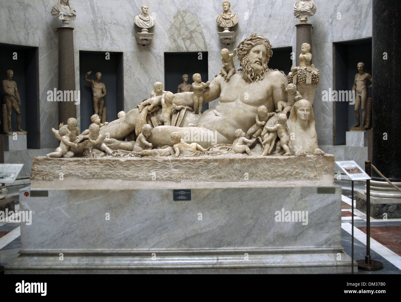 Roman Art. Italy. Reclined statue of the river-god Nile. Anonymous. 1st ...