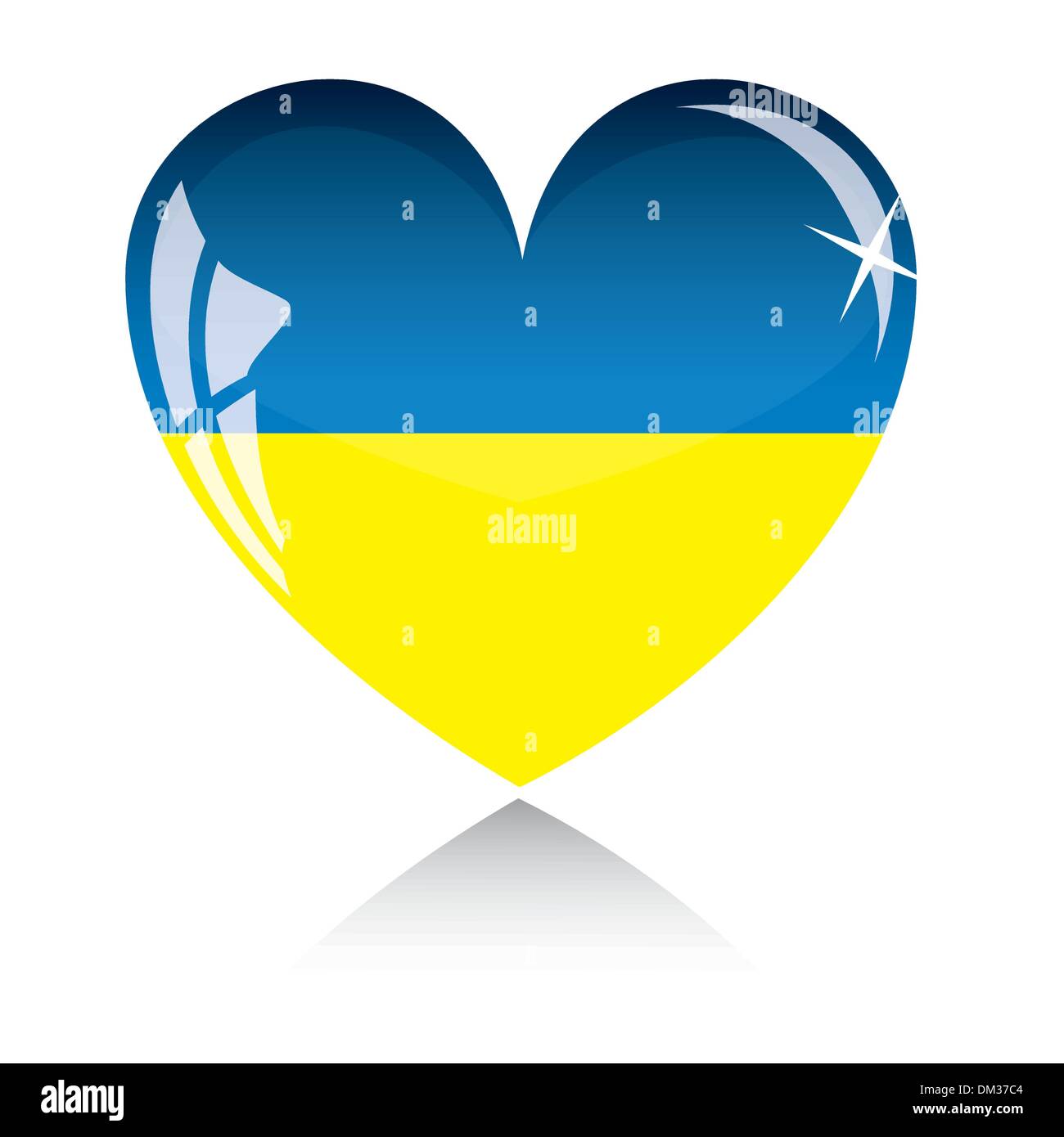 Ukraine flag isolated Stock Vector Images - Alamy