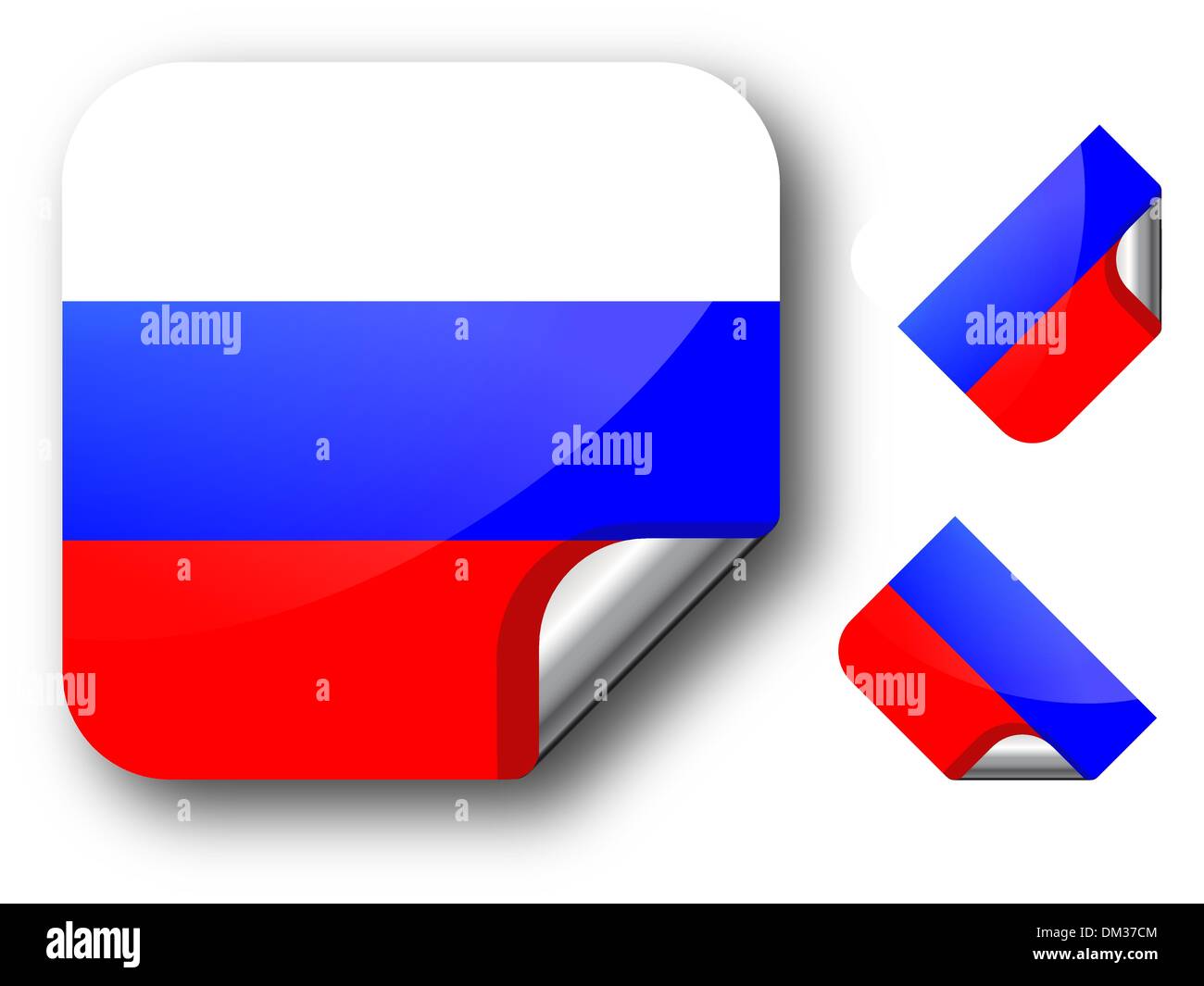 Sticker russia flag hi-res stock photography and images - Alamy